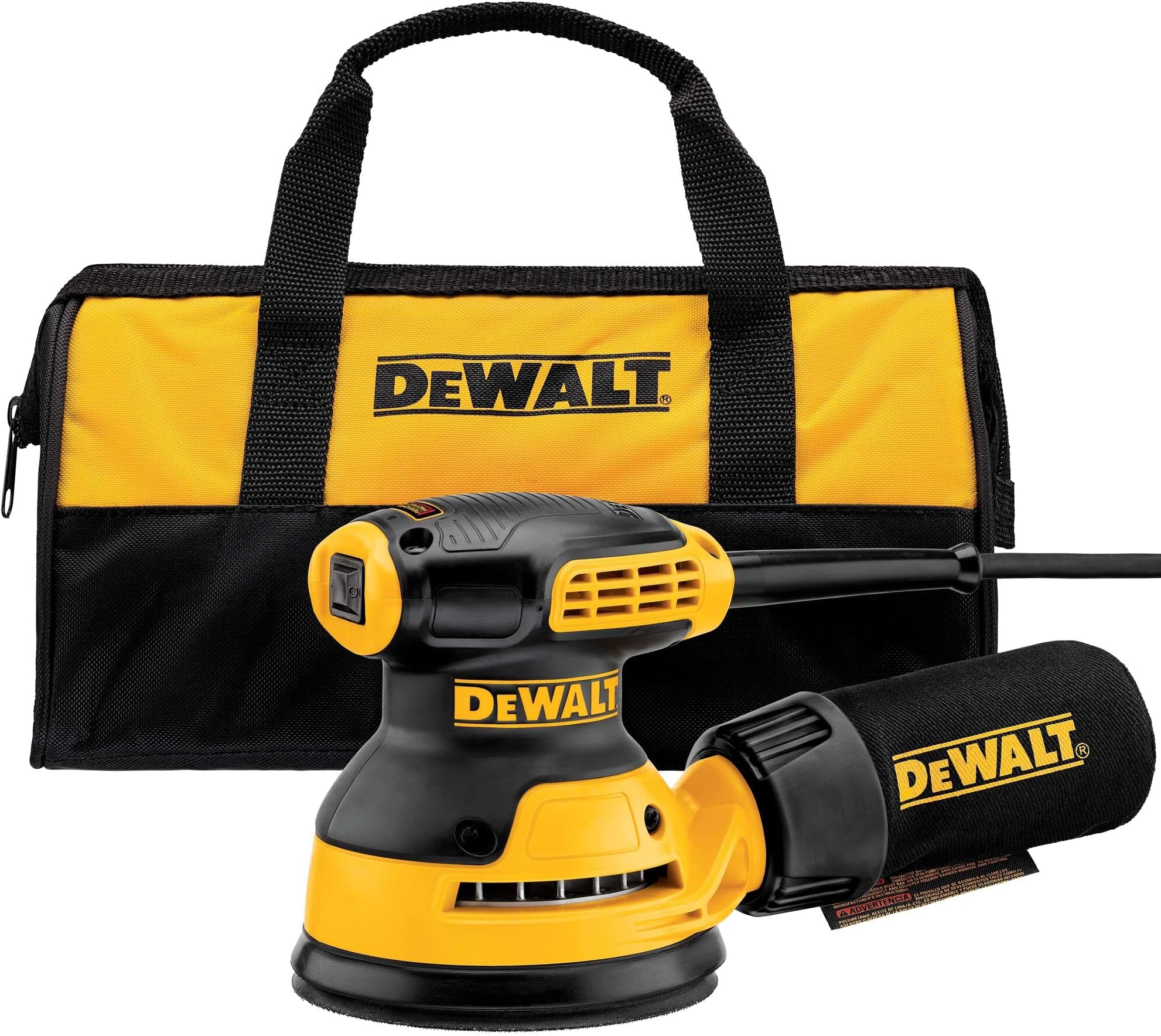 DEWALT D26441K 2.4-AMP Orbital 1/4-Sheet Sander with Cloth Dust Bag ...