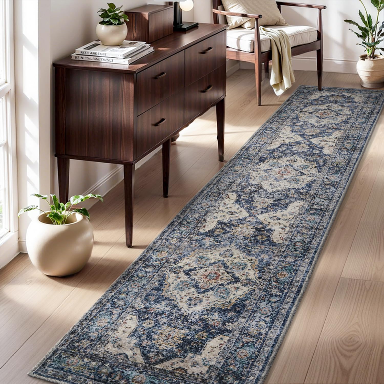 Amazon.com: AMOAMI-2X10 Runner Rug-Washable Runners for Hallways-Soft ...