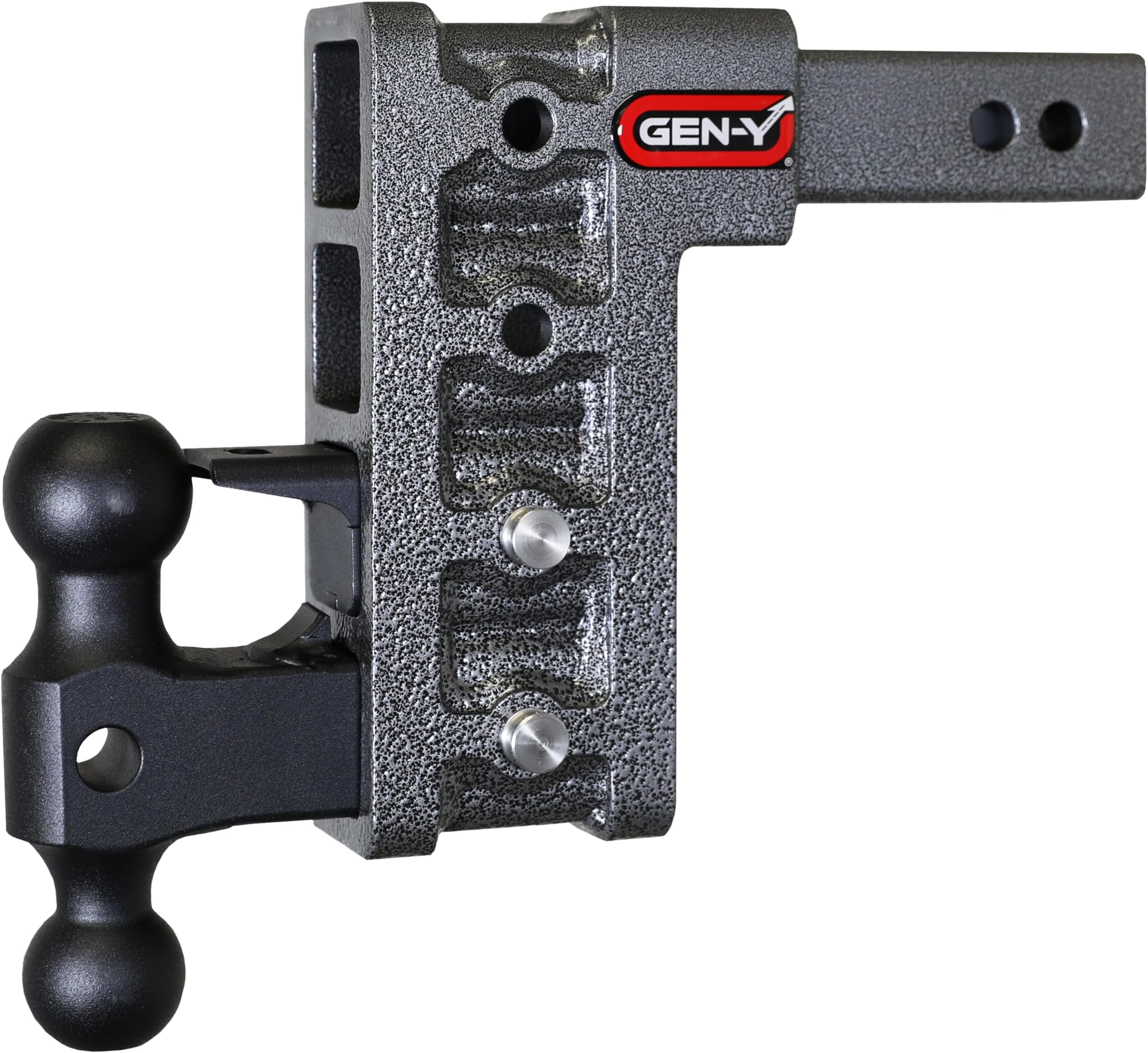 GenY GH-524 2" Shank 16,000 Towing Drop Hitch, Pintle/Ball Mount Combo ...