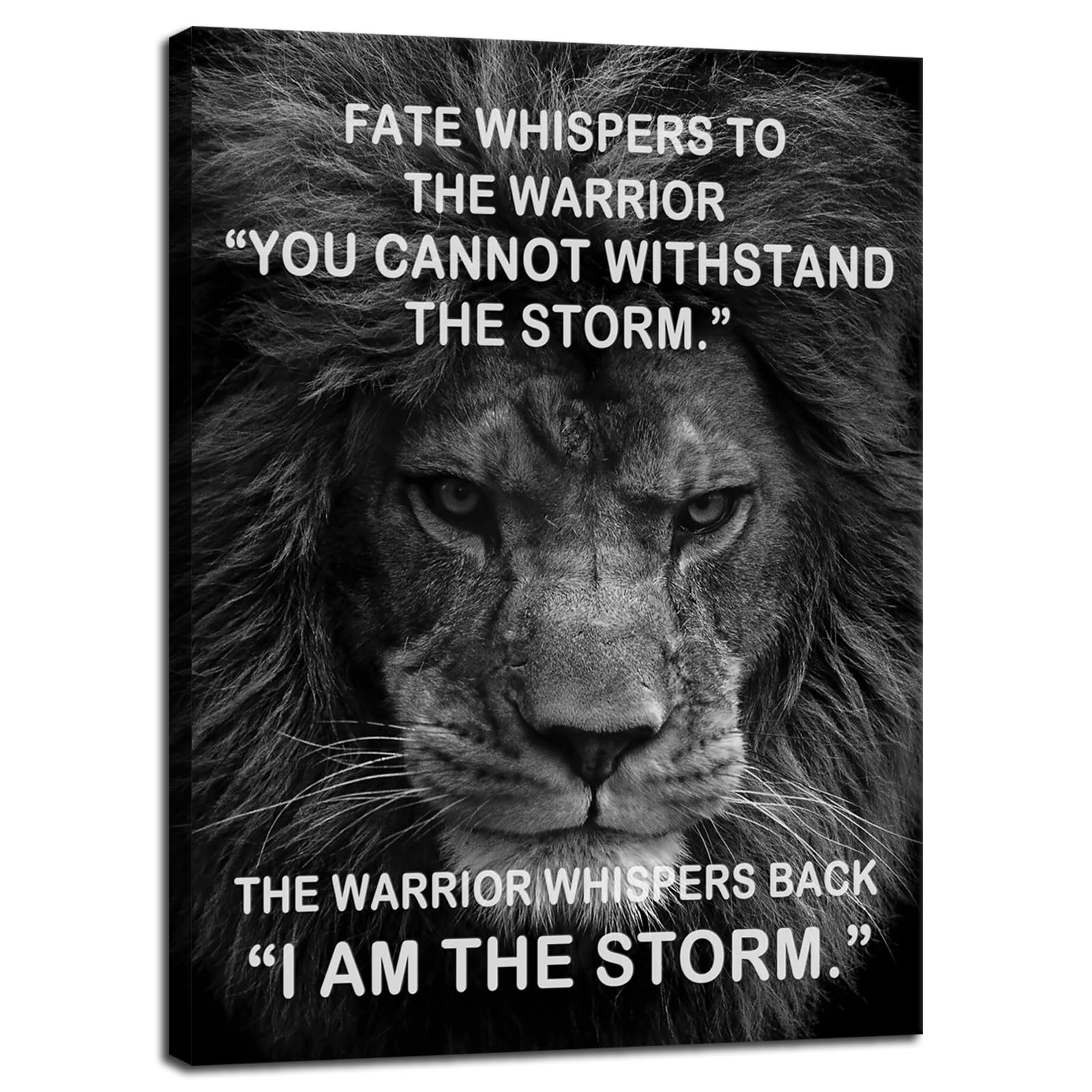 Amazon.com: Motivational Canvas Wall Art Inspirational I Am The Storm ...