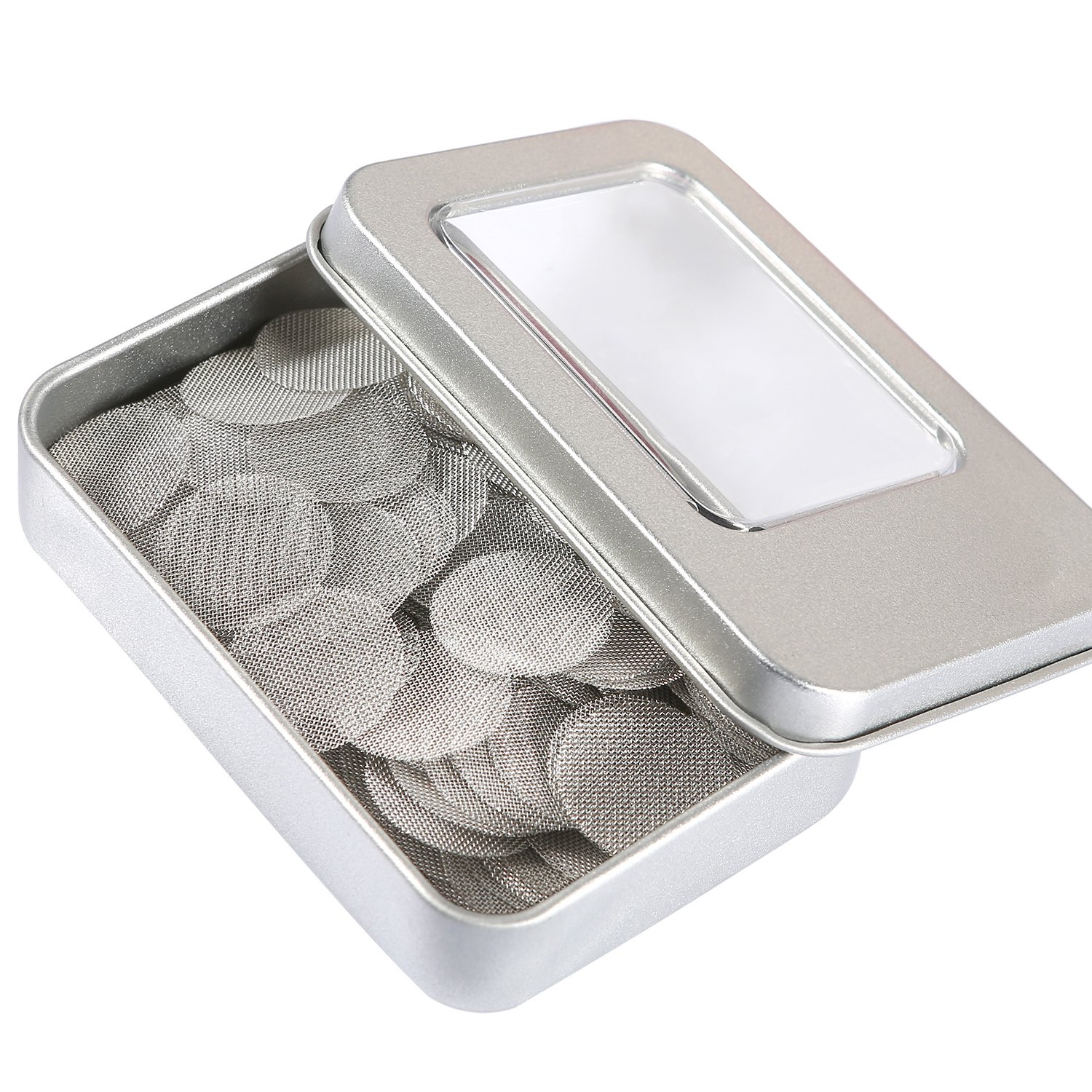 Amazon.com: Coobey 200 Pieces Stainless Steel Screen Smoking Pipe ...