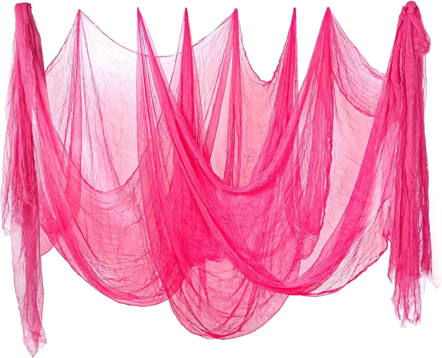 Amazon.com: Whaline Halloween Pink Creepy Cloth 276 x 87 Inch Hot Pink ...