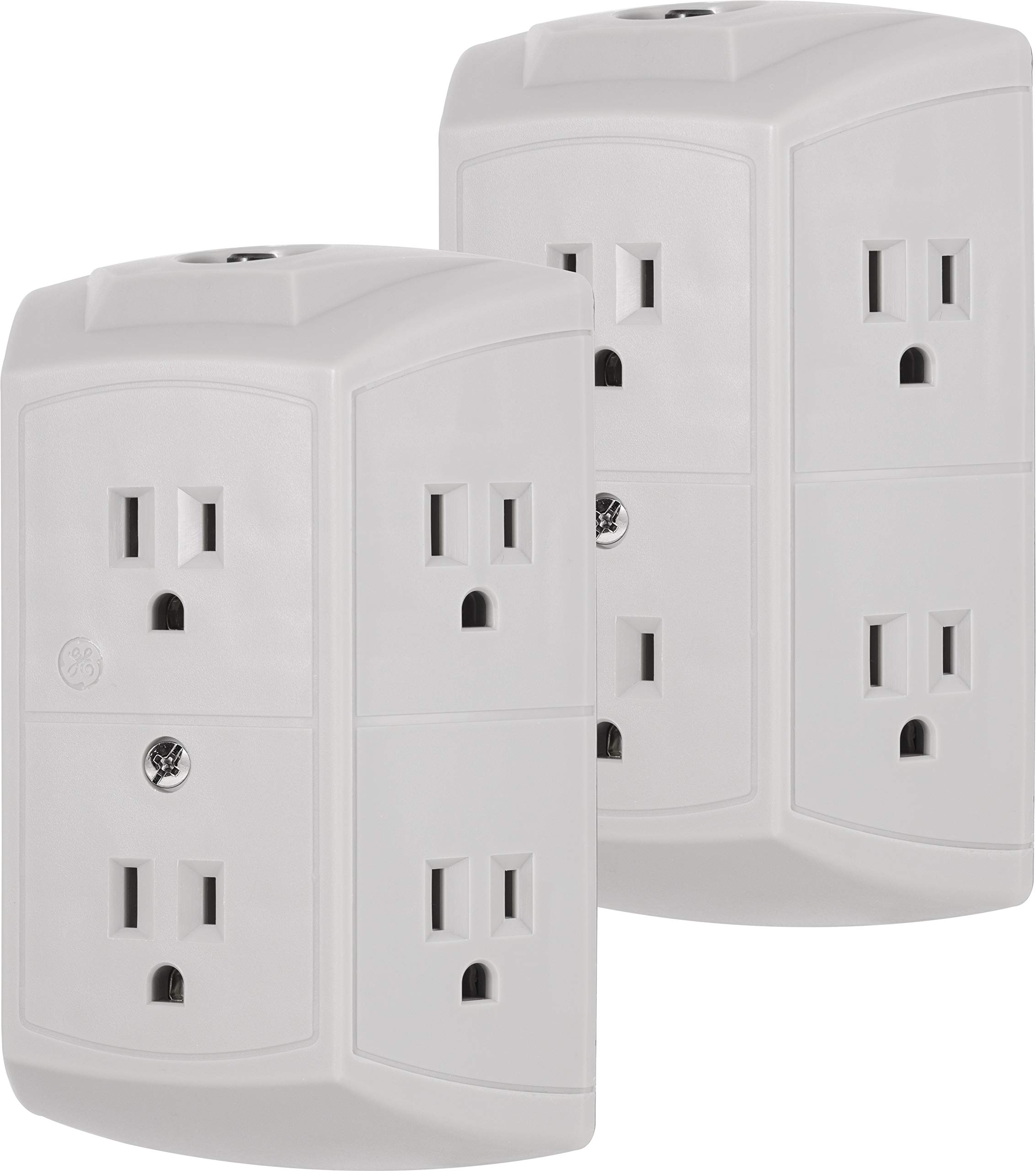 Snapklik.com : 6-Outlet Extender, 2 Pack, Grounded Wall Tap, Reset ...