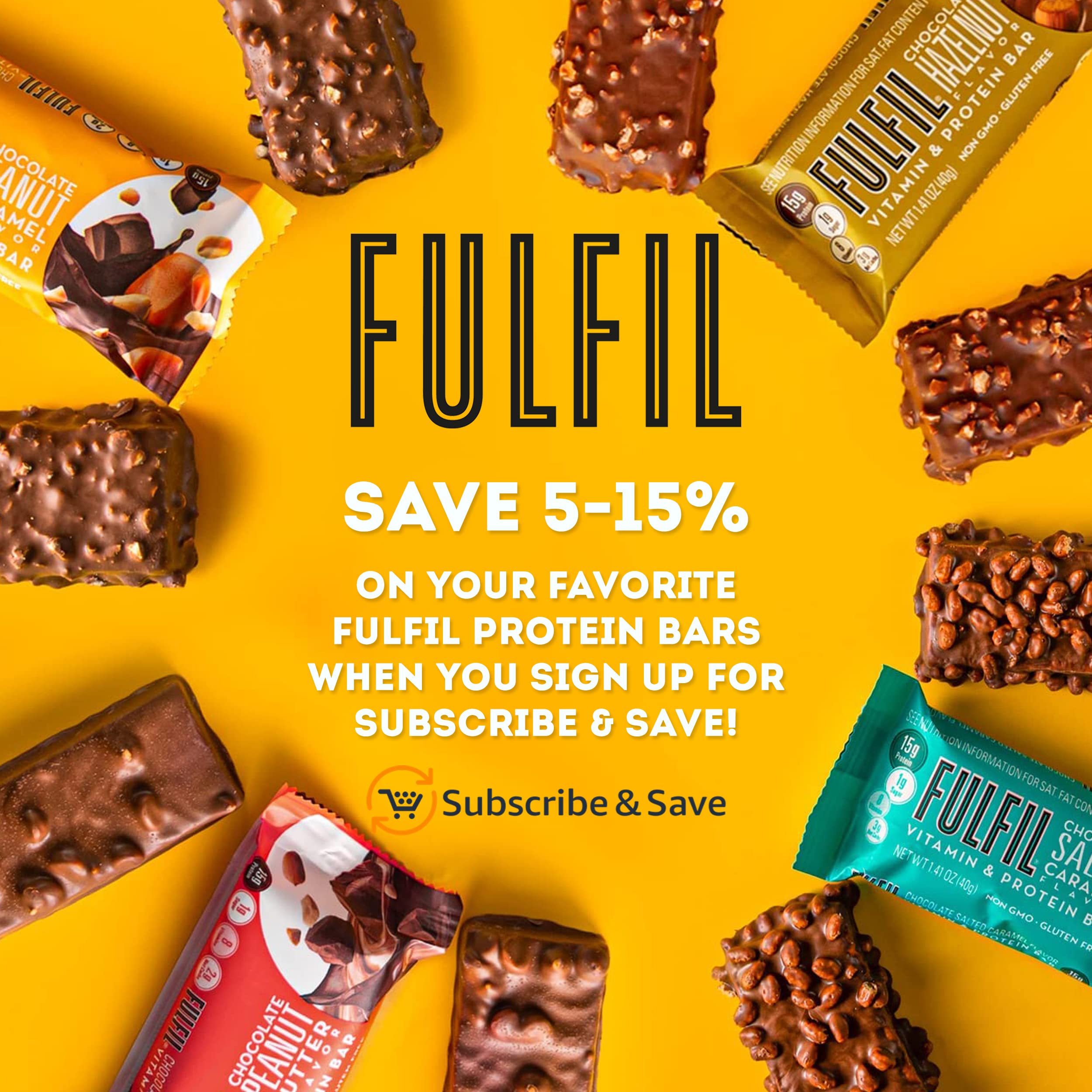 Snapklik.com : FULFIL Vitamin And Protein Bars, Hazelnut, Snack Sized Bar