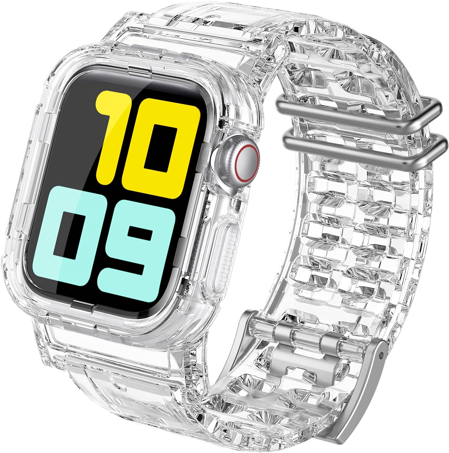 Amazon.com: AHASTYLE Compatible with Apple Watch Clear Band Crystal ...