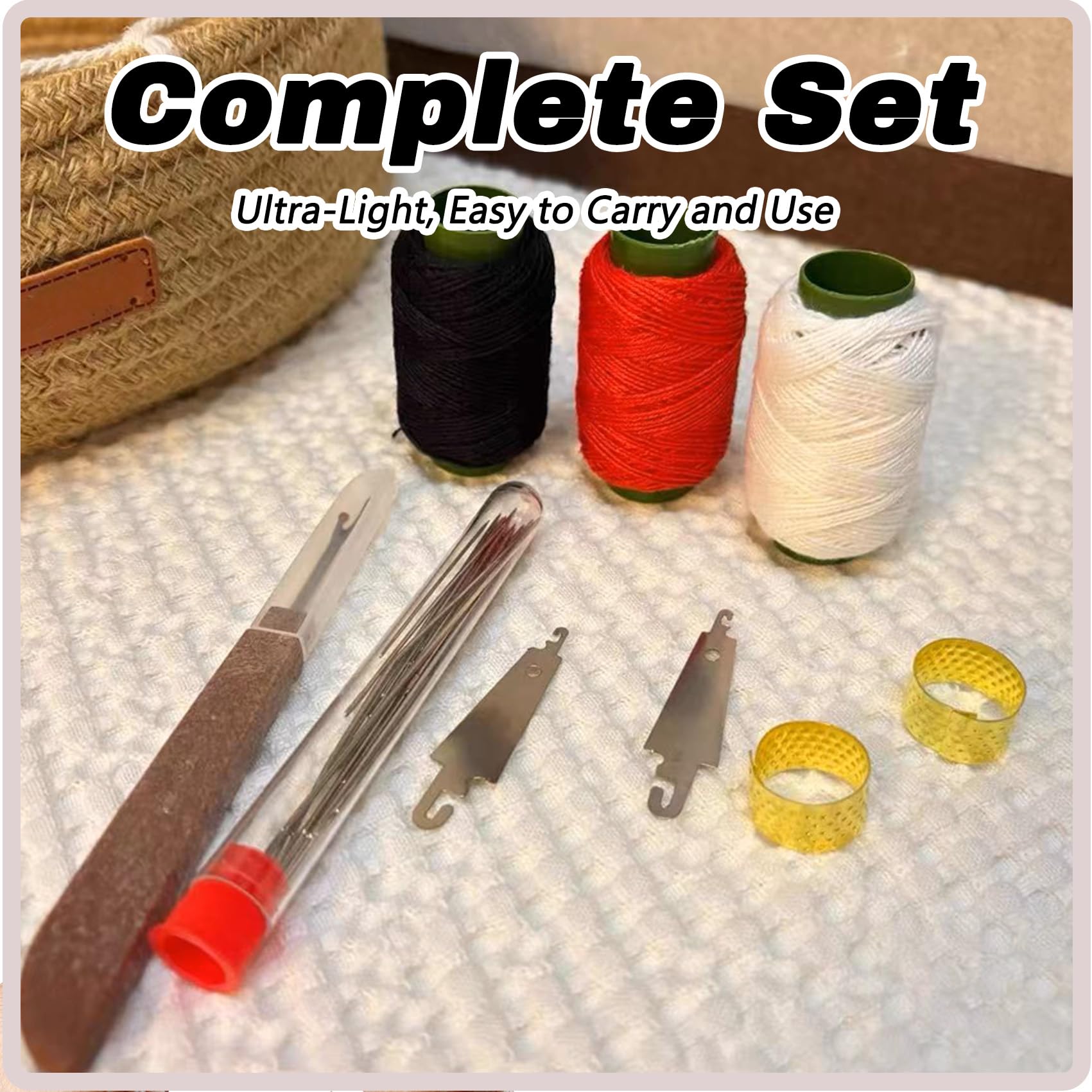 Snapklik.com : Newbeew Sewing Kit,Hosenwelt 37PCS Sewing Tool Set,Needles Thread Hand Repair ...