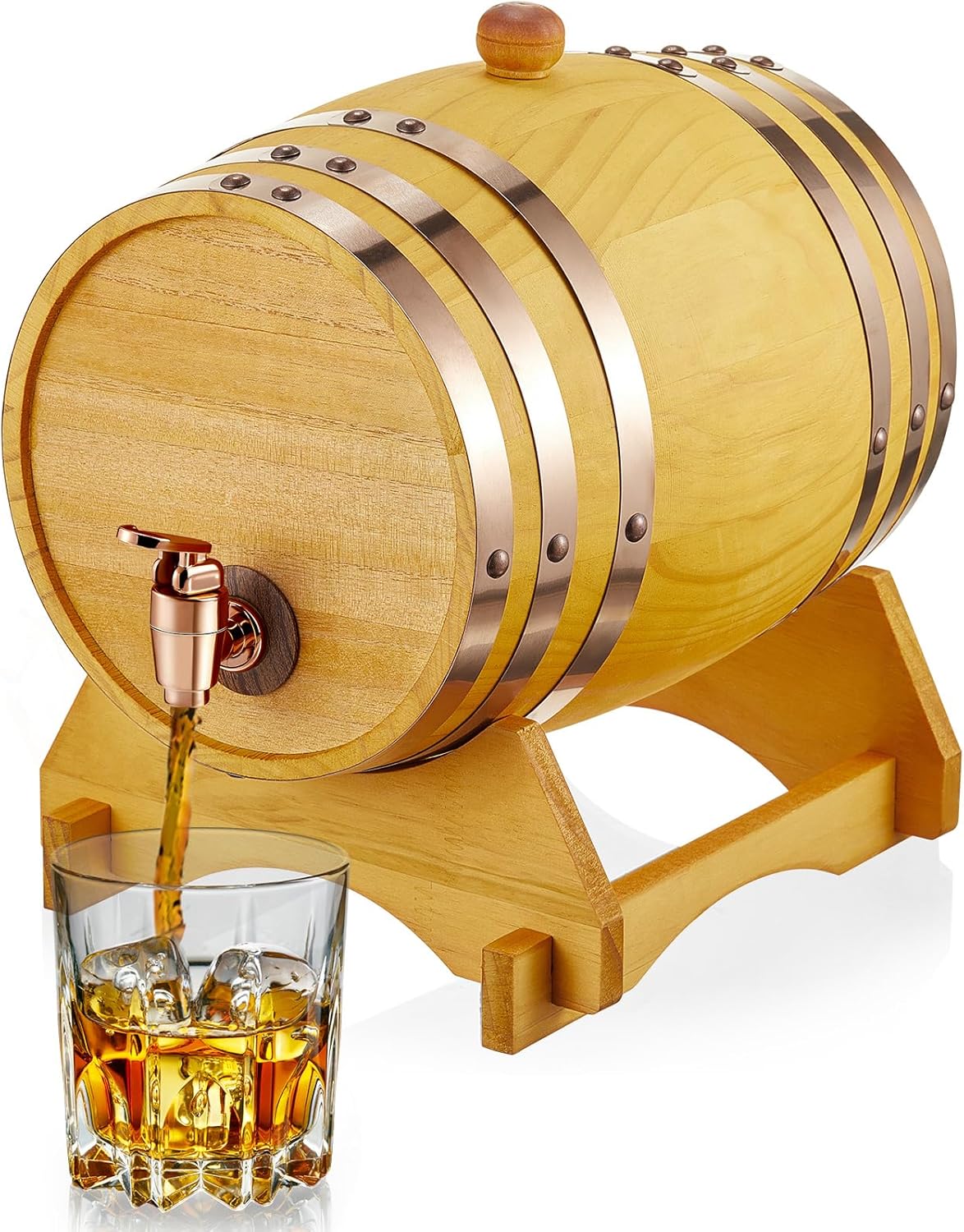 Amazon.com: Thyle 1 Pcs 5 Liters Vintage Whiskey Barrel Cocktail ...