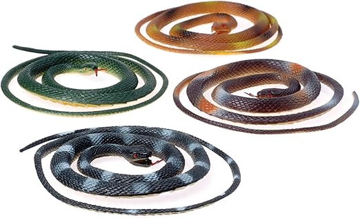 Amazon.com: Set of 12 - Rubber 42" Coiled Rubber Prop Toy Snakes : Toys ...