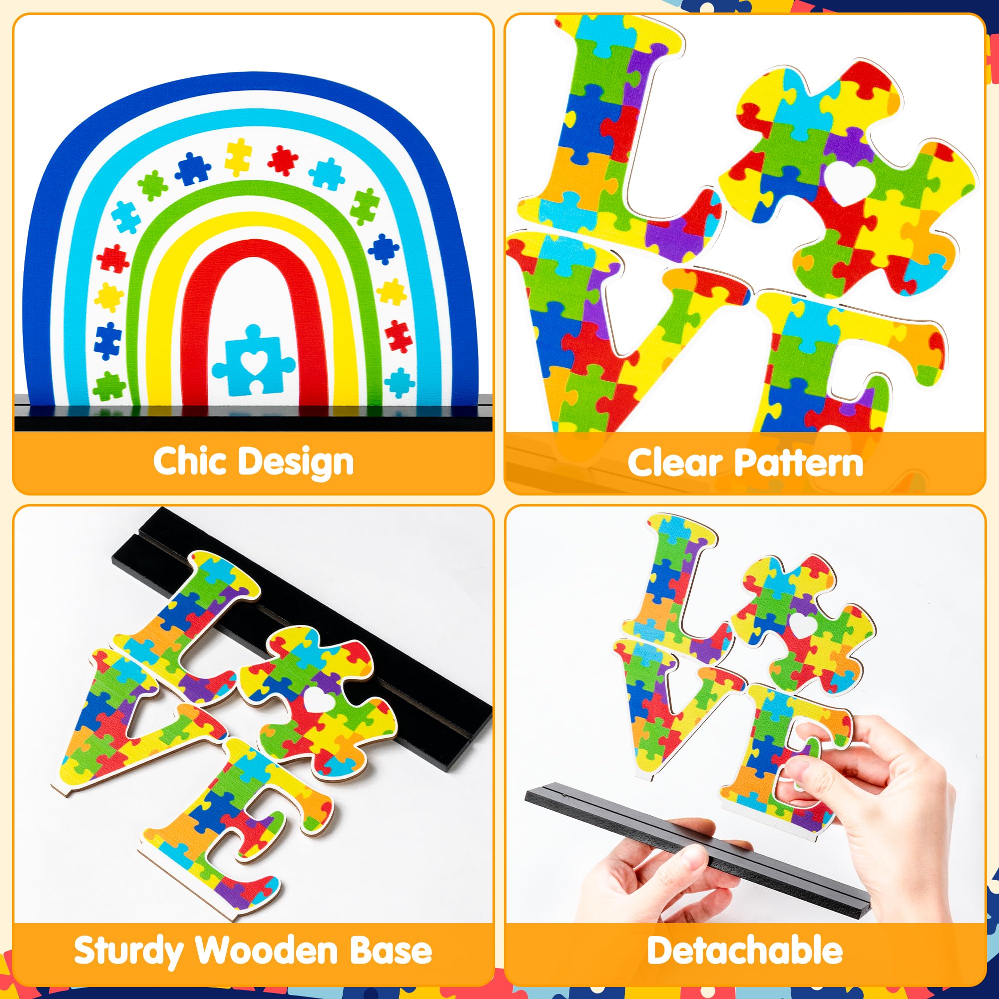 Snapklik.com : Autism Awareness Table Centerpieces - 5Pcs Autism ...