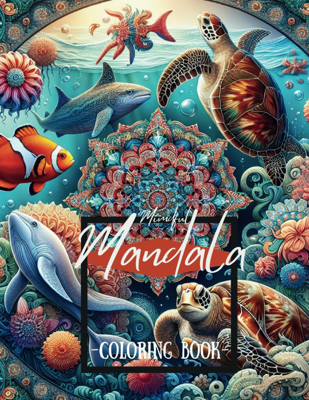 Amazon.com: Mindful Mandala Coloring Book: Adult Coloring Book with Sea ...