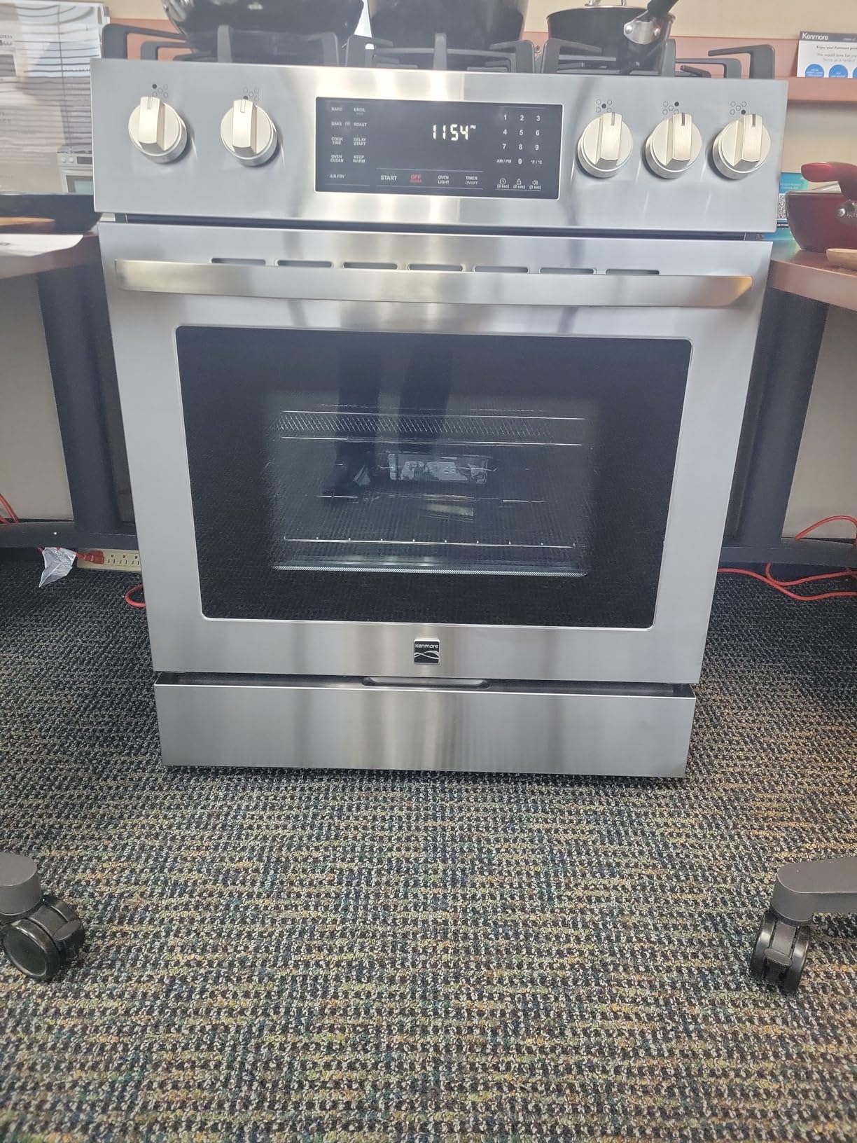 Amazon.com: Kenmore Front Control Gas Range Oven with 5 Cooktop Burners ...