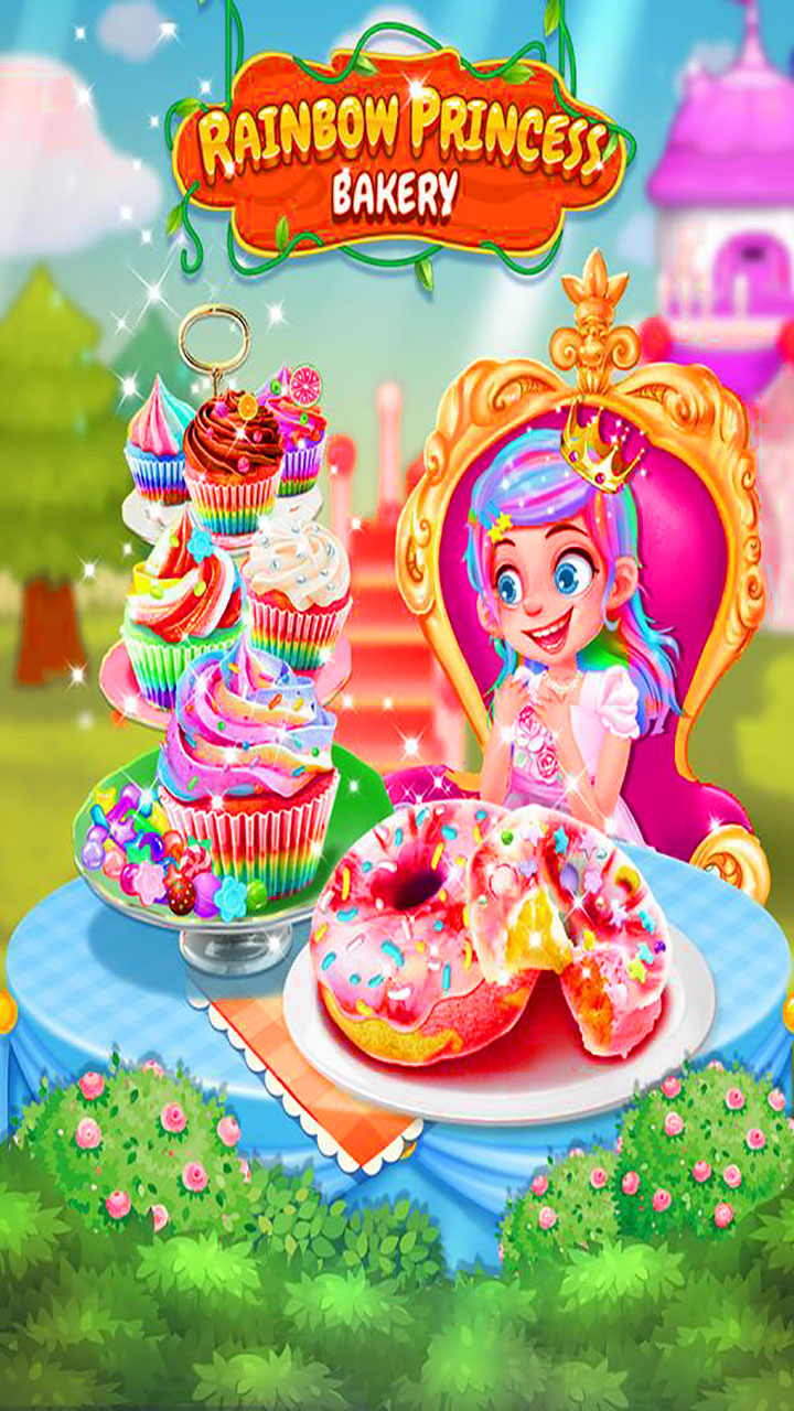 Make Cupcake & Donut - Rainbow Princess Bakery Education Game - App on ...