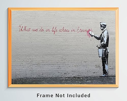 Banksy Echoes in Eternity - Famous British Street Graffiti Artist ...