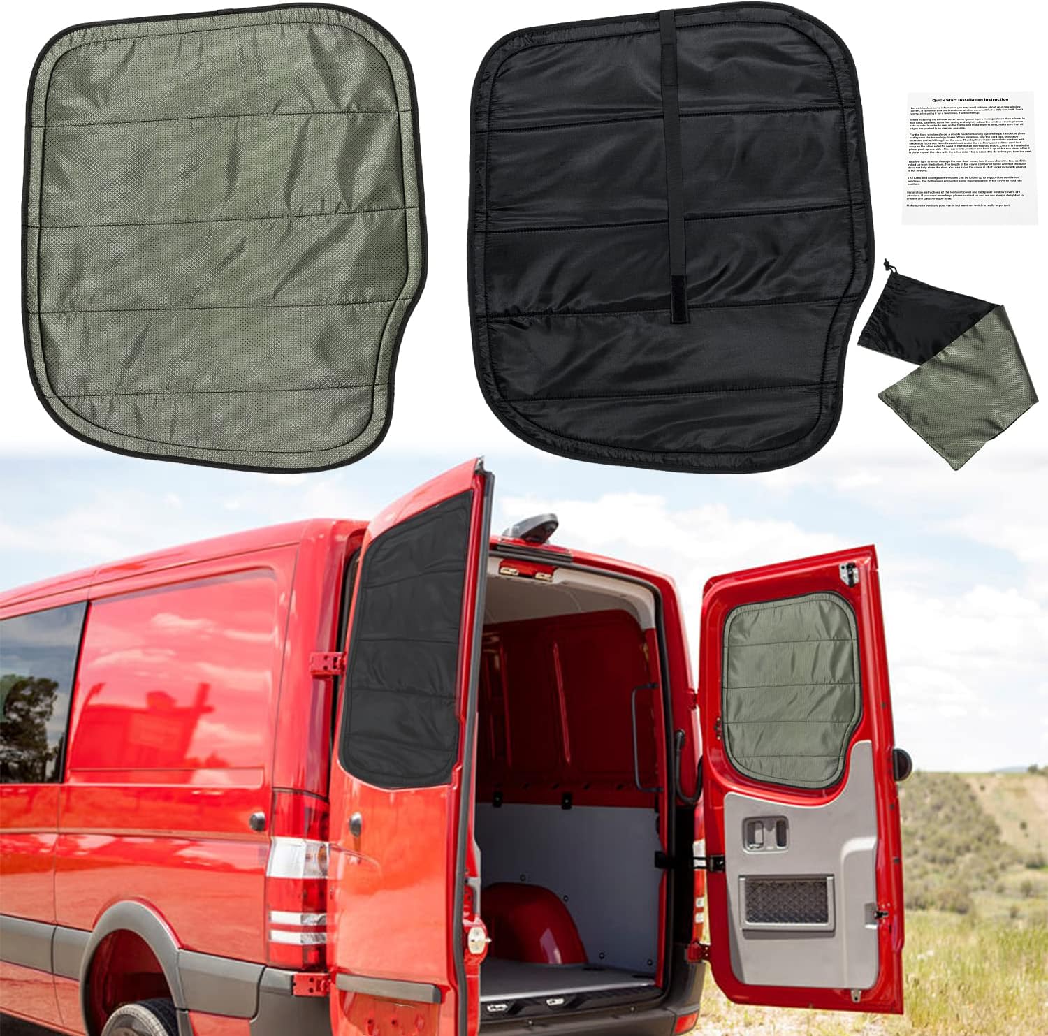 Amazon.com: for Mercedes-Benz Sprinter Cargo Van 2007-2018 Insulated ...