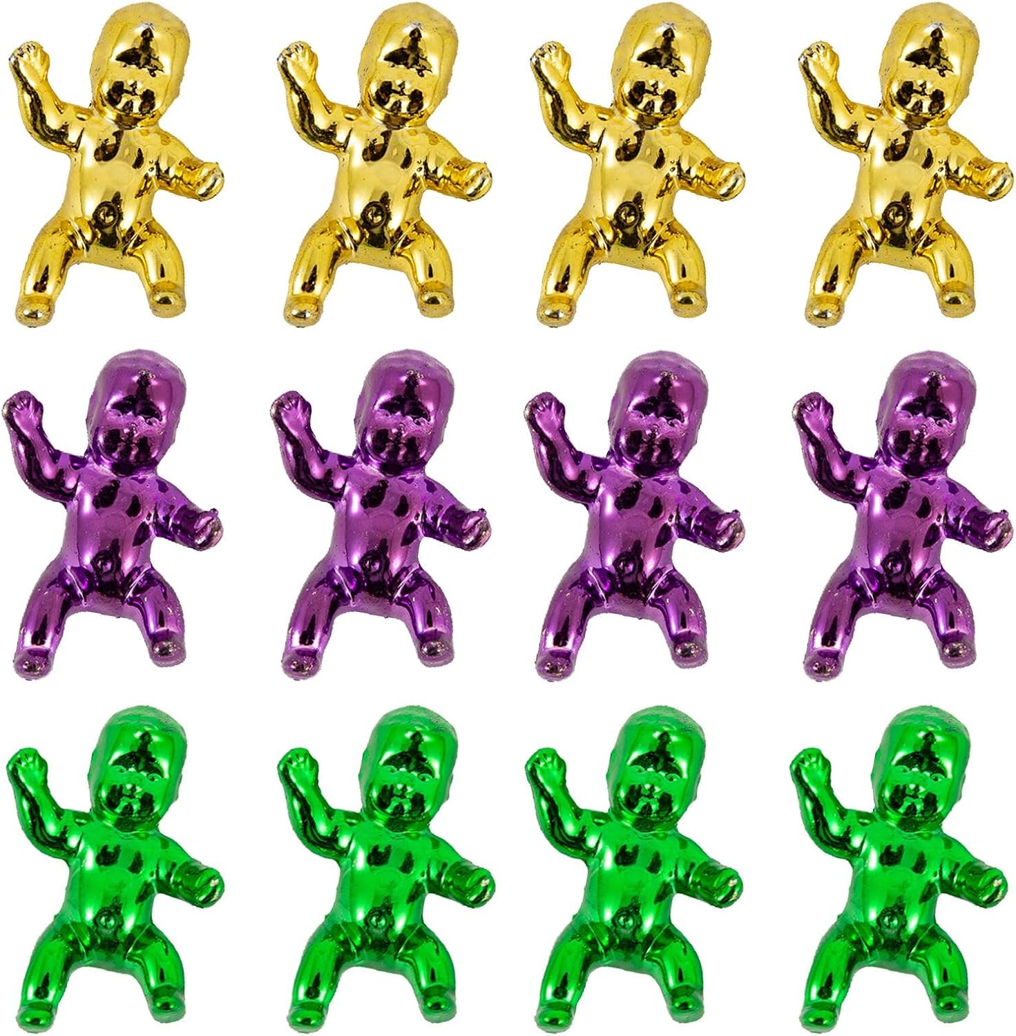Amazon.com: 12Pcs mardi gras King Cake Babies Mini Plastic Babies ...