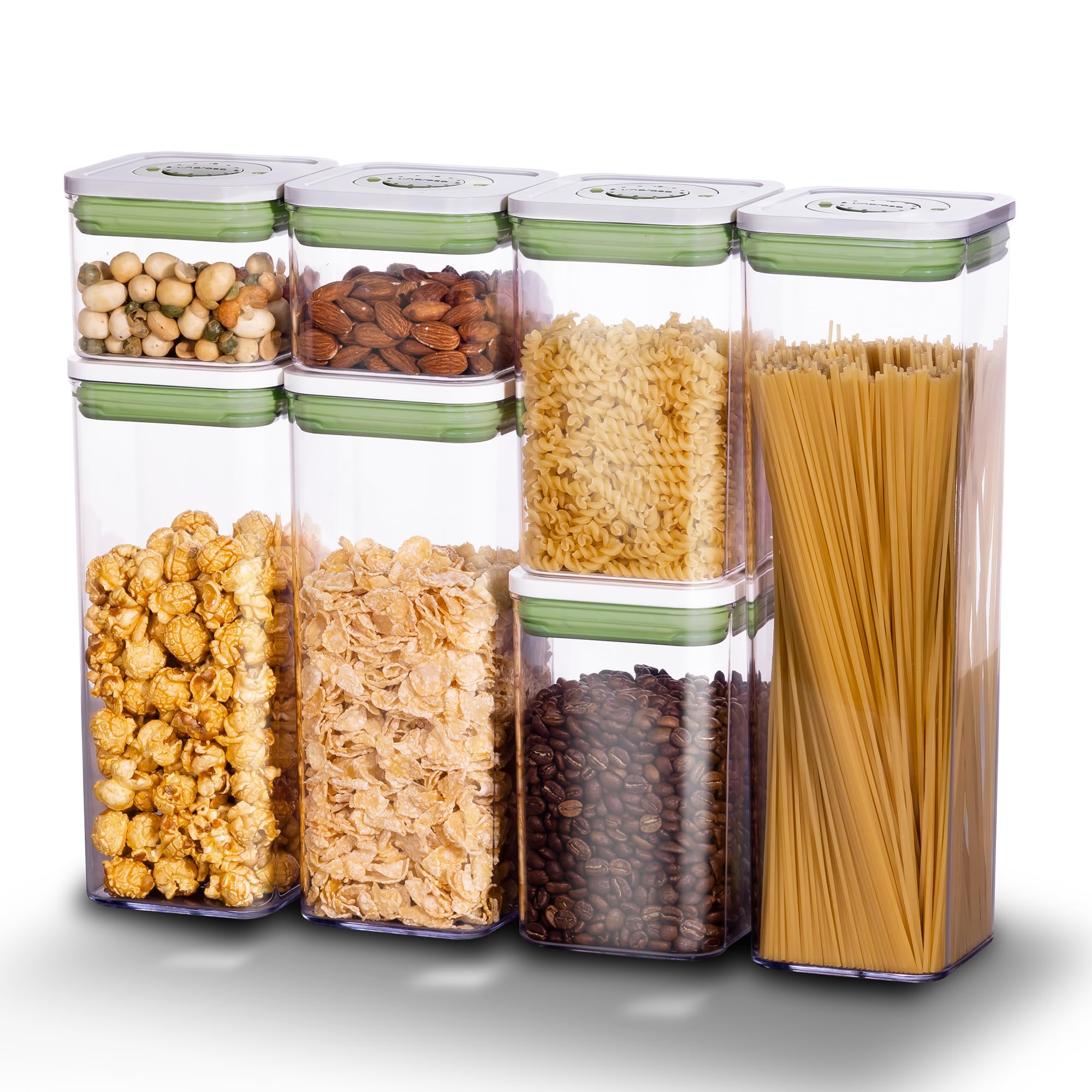 Amazon.com: linoroso Pop Airtight Food Storage Containers with Date ...