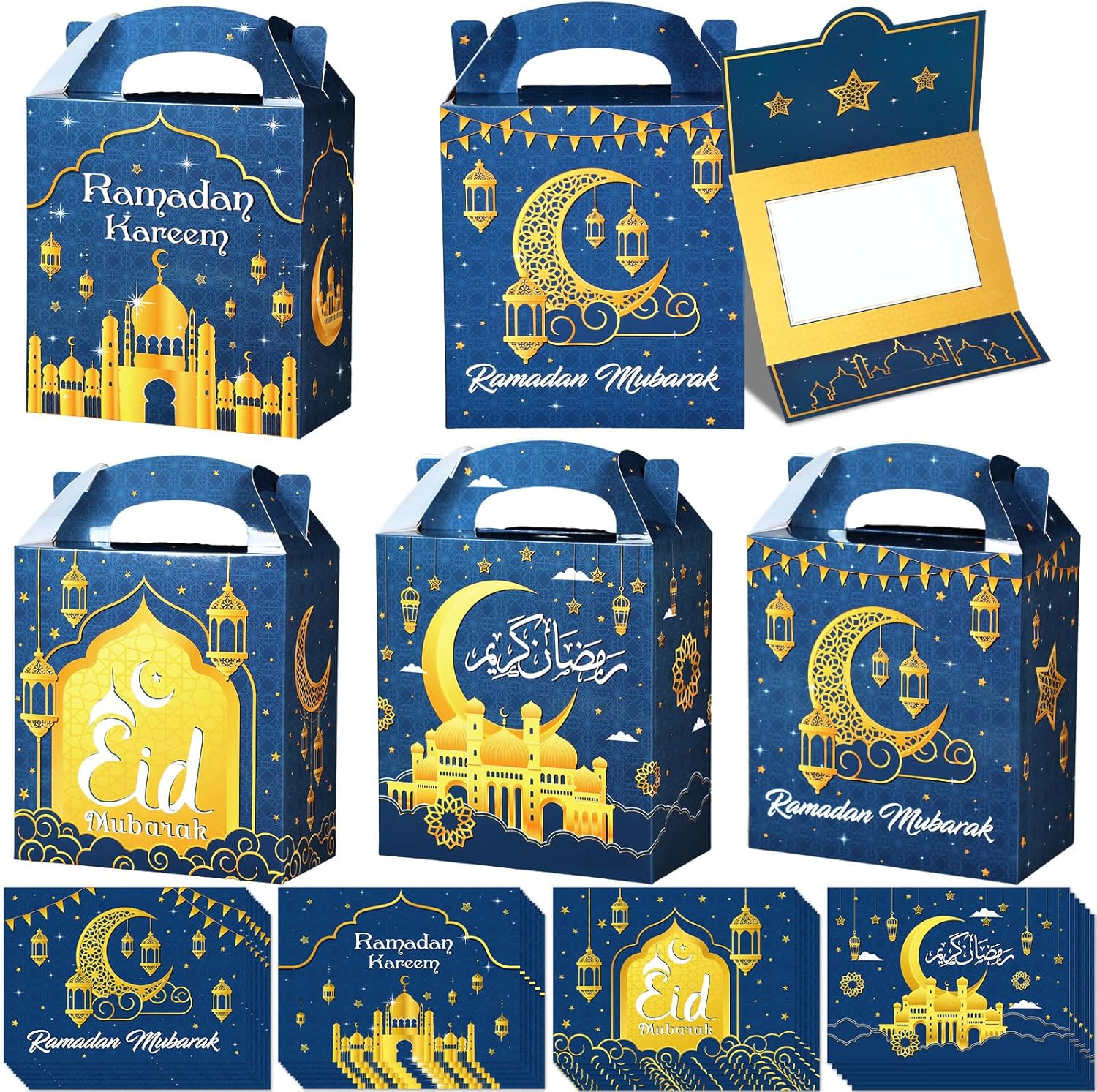 Amazon.com : Sumind 48 Pack Ramadan Treat Boxes and Eid Gift Cards ...