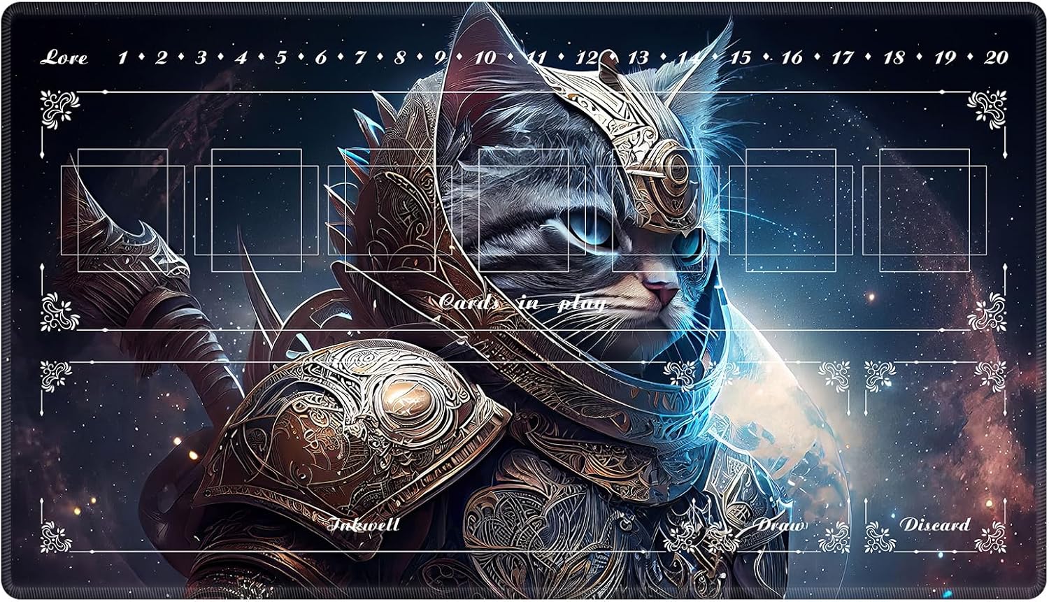 Amazon.com: EDGFRTOIO Playmat with Zones for Card Game Playing ...