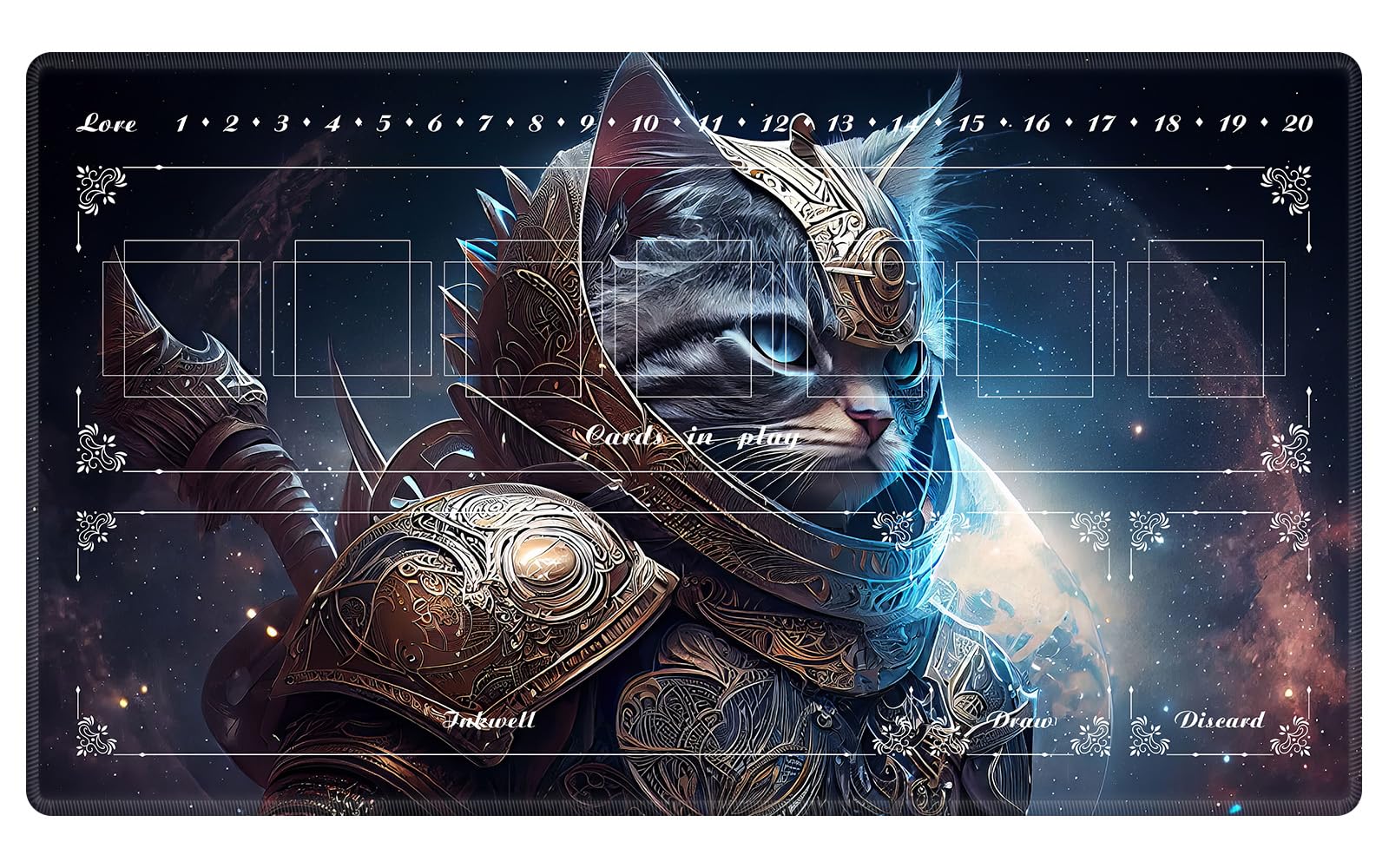 Amazon.com: EDGFRTOIO Playmat with Zones for Card Game Playing ...