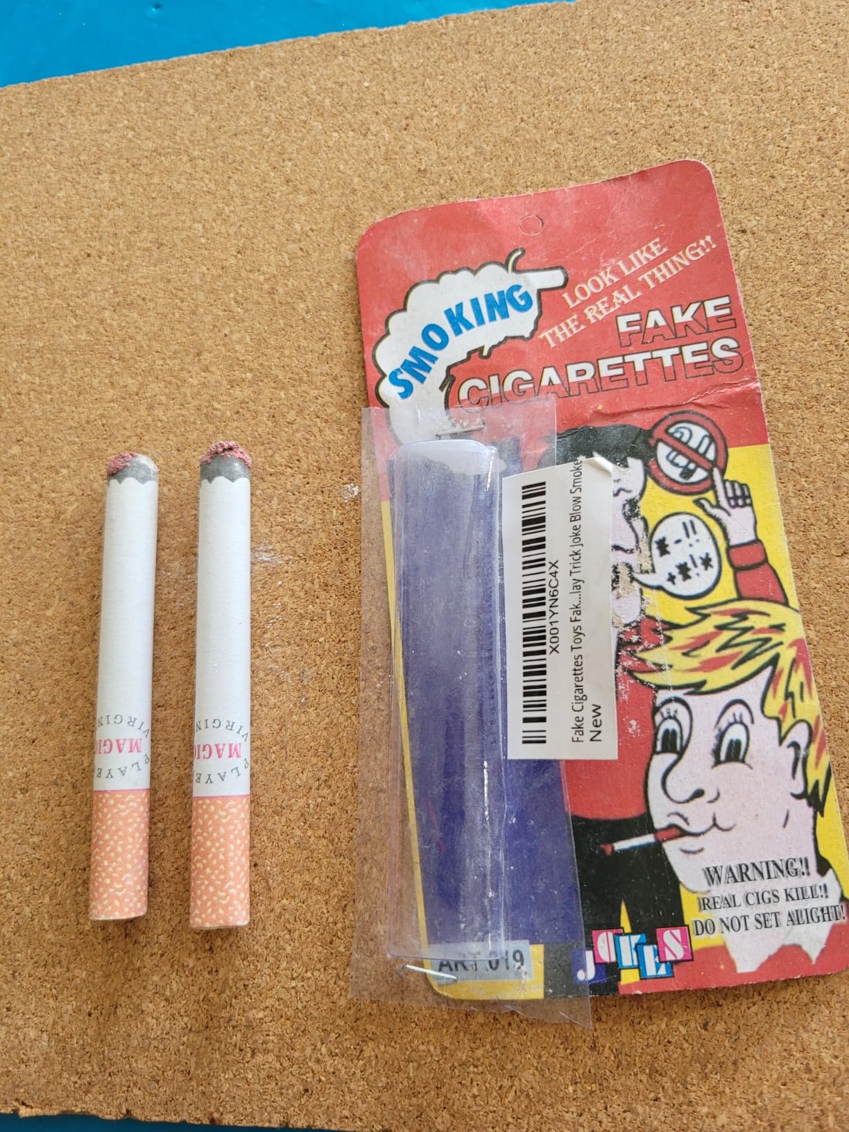 2Pcs Fake Cigarettes Toys Fake Lit Cigarettes Puff Cigarette Realistic ...