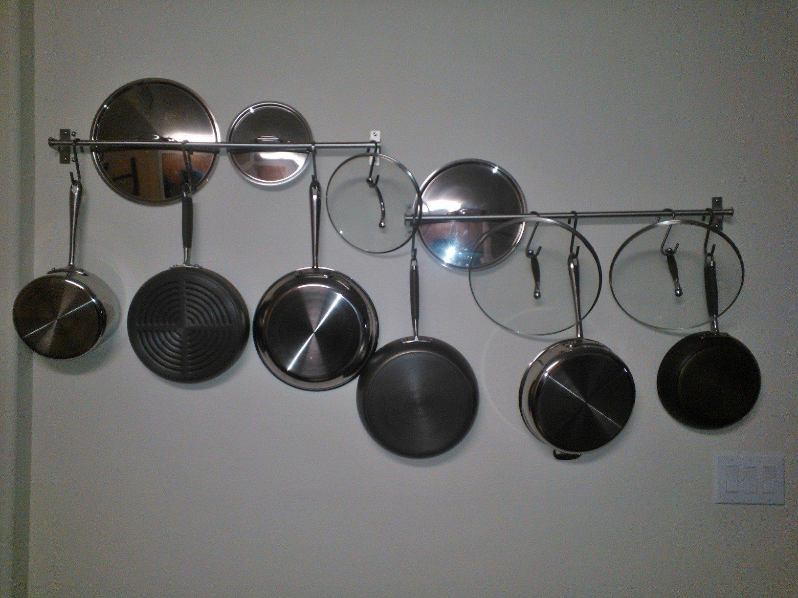 Amazon.com: Fasthomegoods Stainless Steel Gourmet Kitchen Wall Rail ...