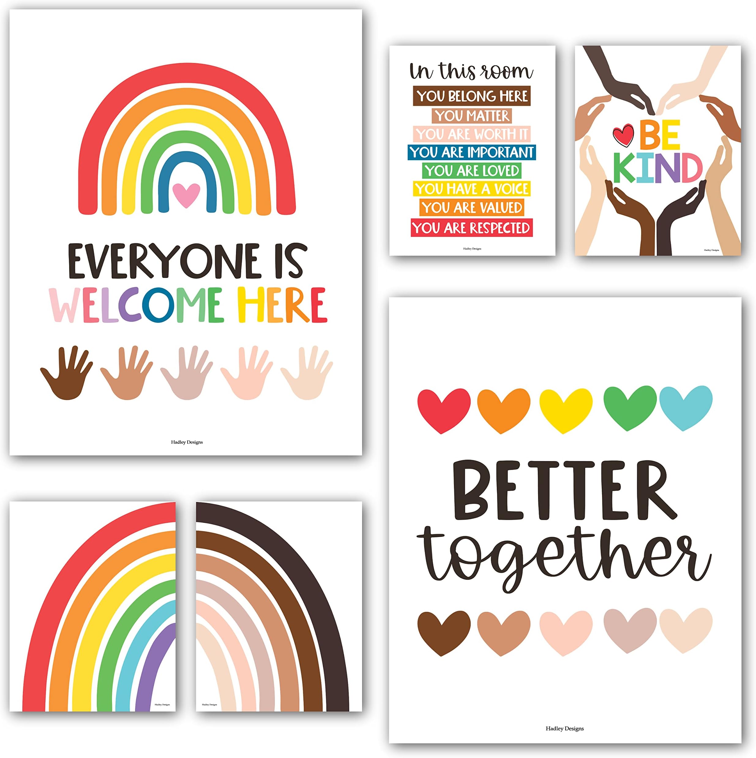 Amazon.com: ARGUS Everyone is welcome here Poster, Classroom Decor, 13. ...