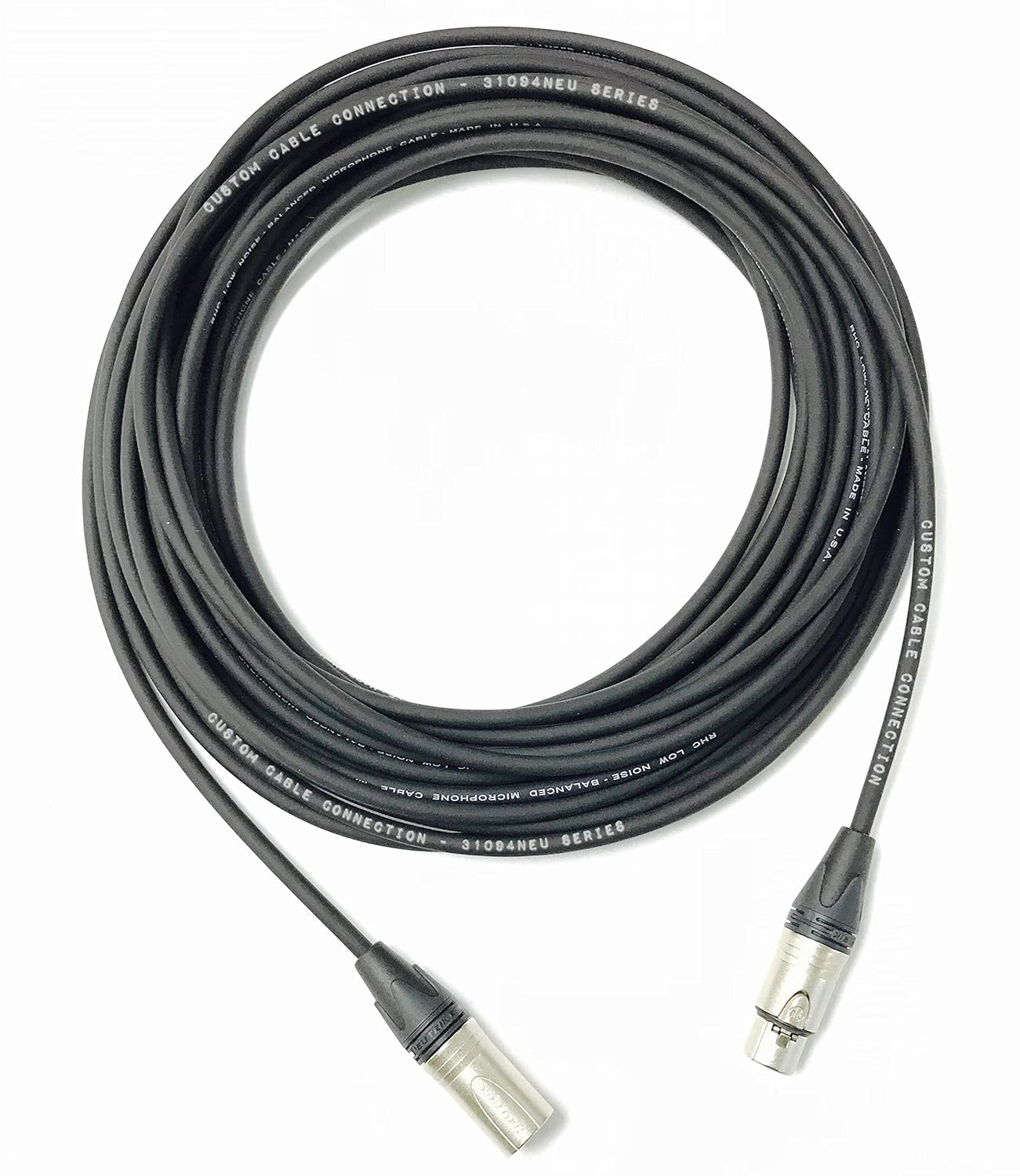 10 Foot Custom Cable Connection Pro-Audio XLR Balanced Microphone Cable ...