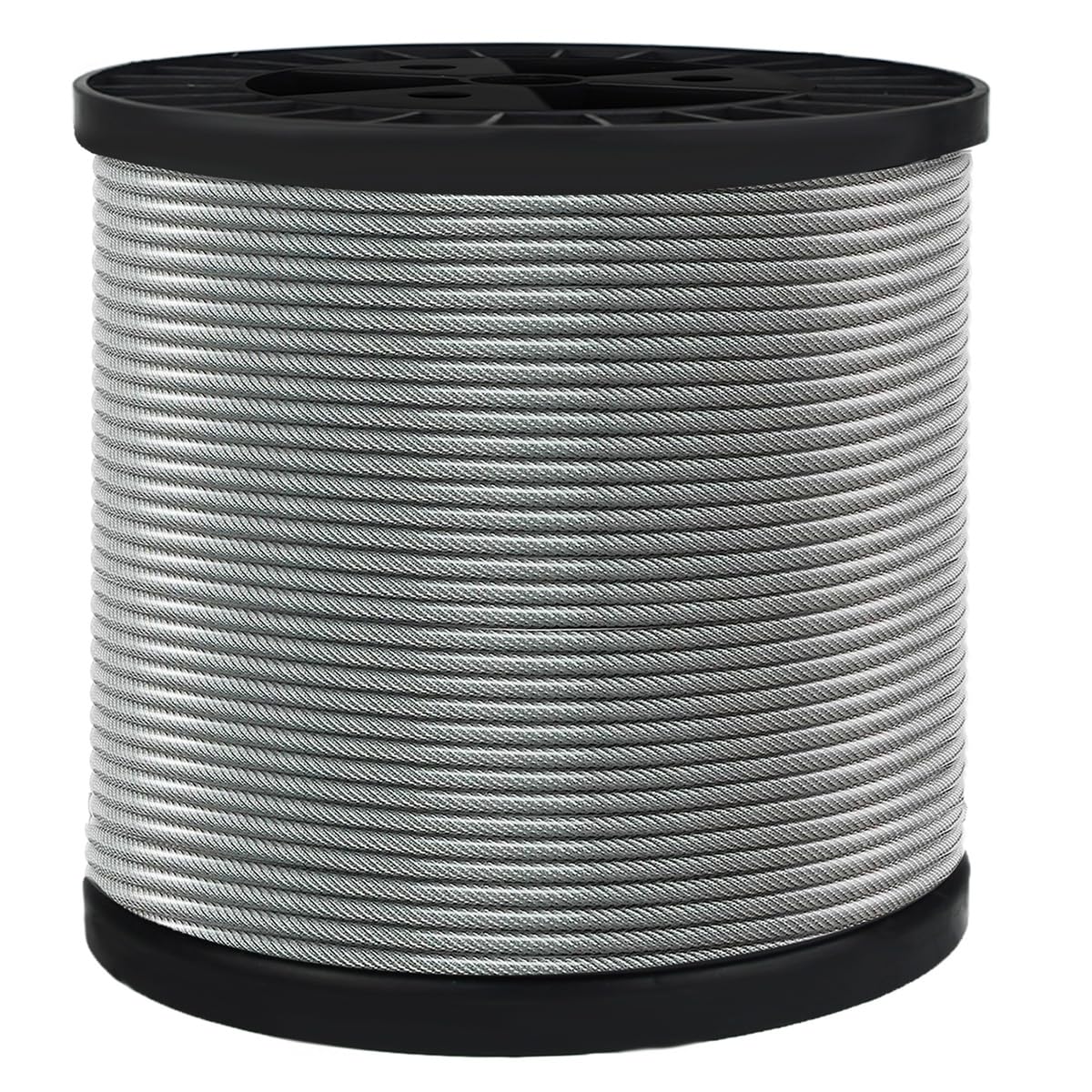 400FT 3/16" Wire Rope,White Vinyl Coated Wire Rope, Aircraft Cable, 1/8 ...