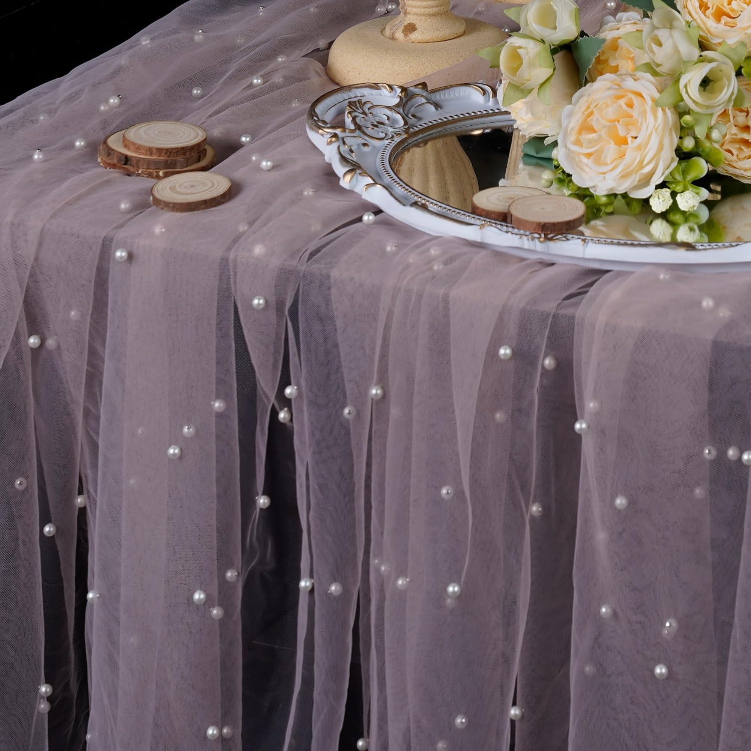 Amazon.com: OSVINO Pink Pearl Wedding Arch Decorations Romantic Bridal ...