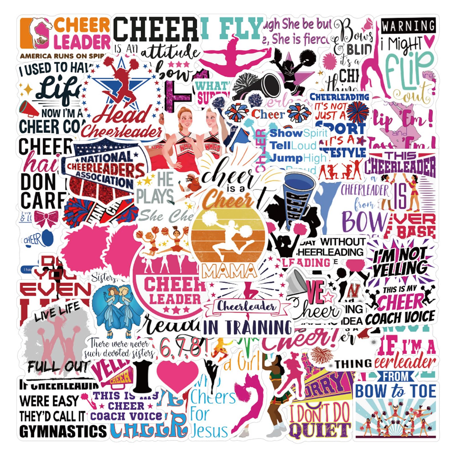 Snapklik.com : Cheer Stickers Cheerleading Stickers For Girls ...