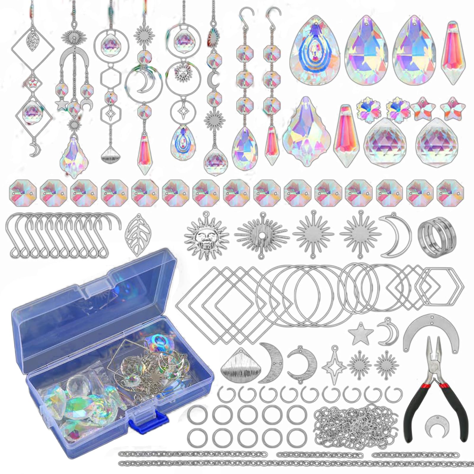 Amazon.com : Talent Star 200 Pcs DIY Suncatcher Making Kits for Adults ...