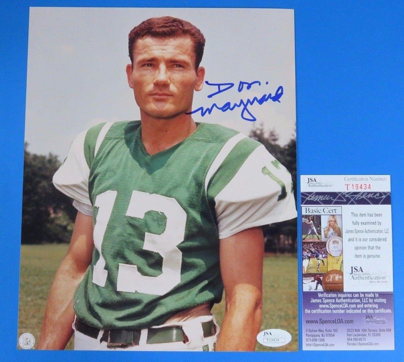 Don Maynard Autographed Photo - 8x10 ~ NY HOF ~ T19434 ~ - JSA ...