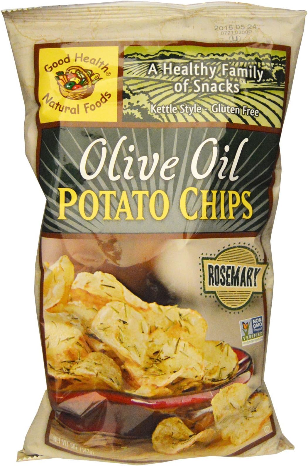 Amazon.com: Good Health Olive Oil Kettle Style Chips with Rosemary 5 oz ...