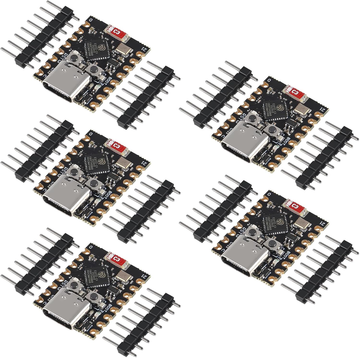 Amazon.com: DWEII 5PCS ESP32 ESP32-C3 Development Board ESP32 C3 Mini ...