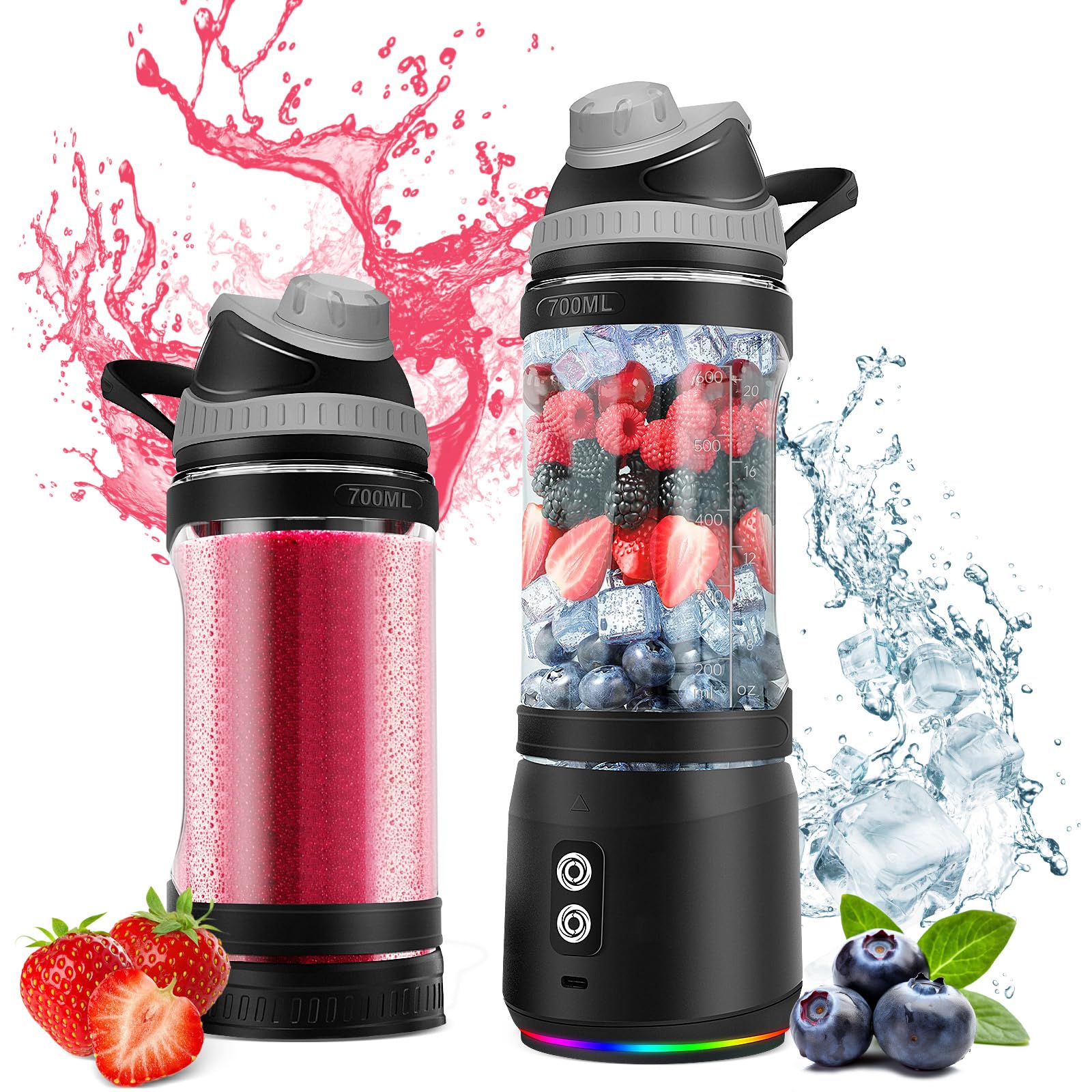 Amazon.com: Portable Blender, 300W Personal Mini Blender for Shakes and ...