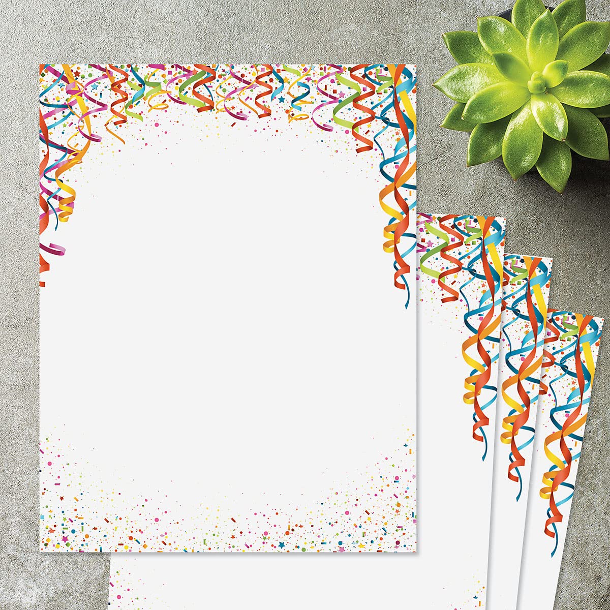 Snapklik.com : Current Celebration Confetti Letter Paper - Birthday ...