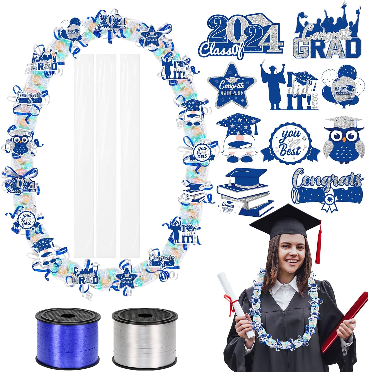 Amazon.com: CIEOVO 1 Roll Poly Tubing 2 Inch x 328 ft Clear Graduation ...