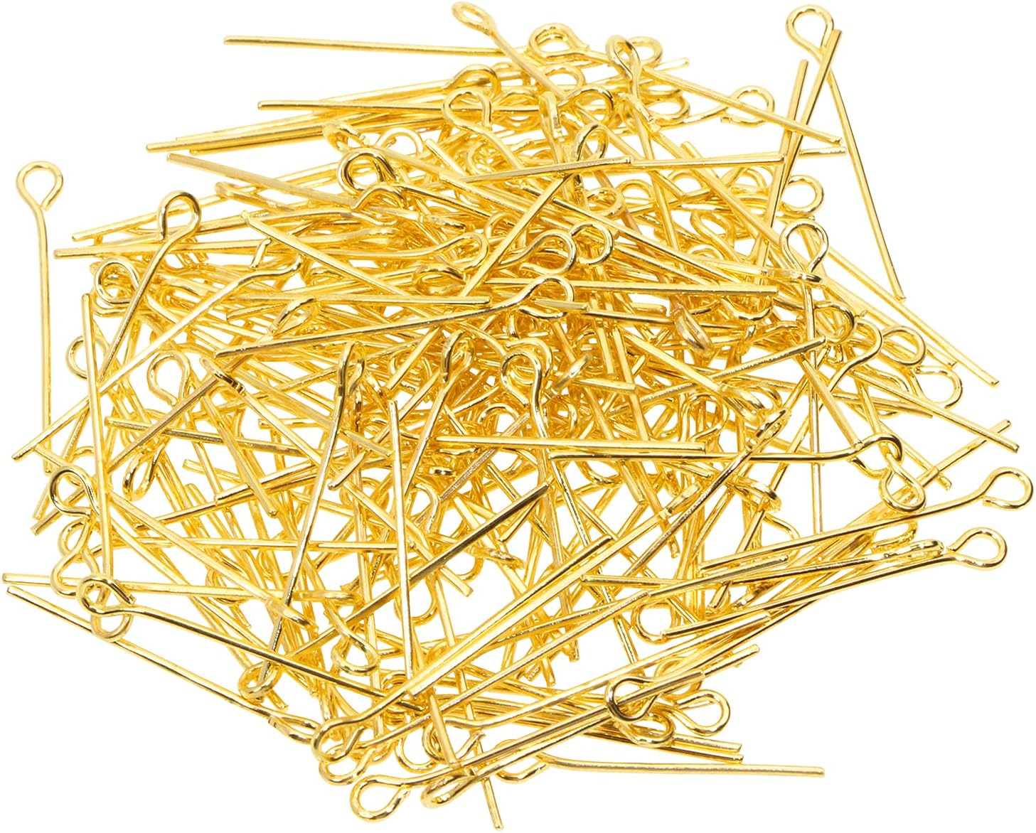 Amazon.com: 200Pcs 40MM Mini Metal Wire Eyepins Beading Small Open Eye ...