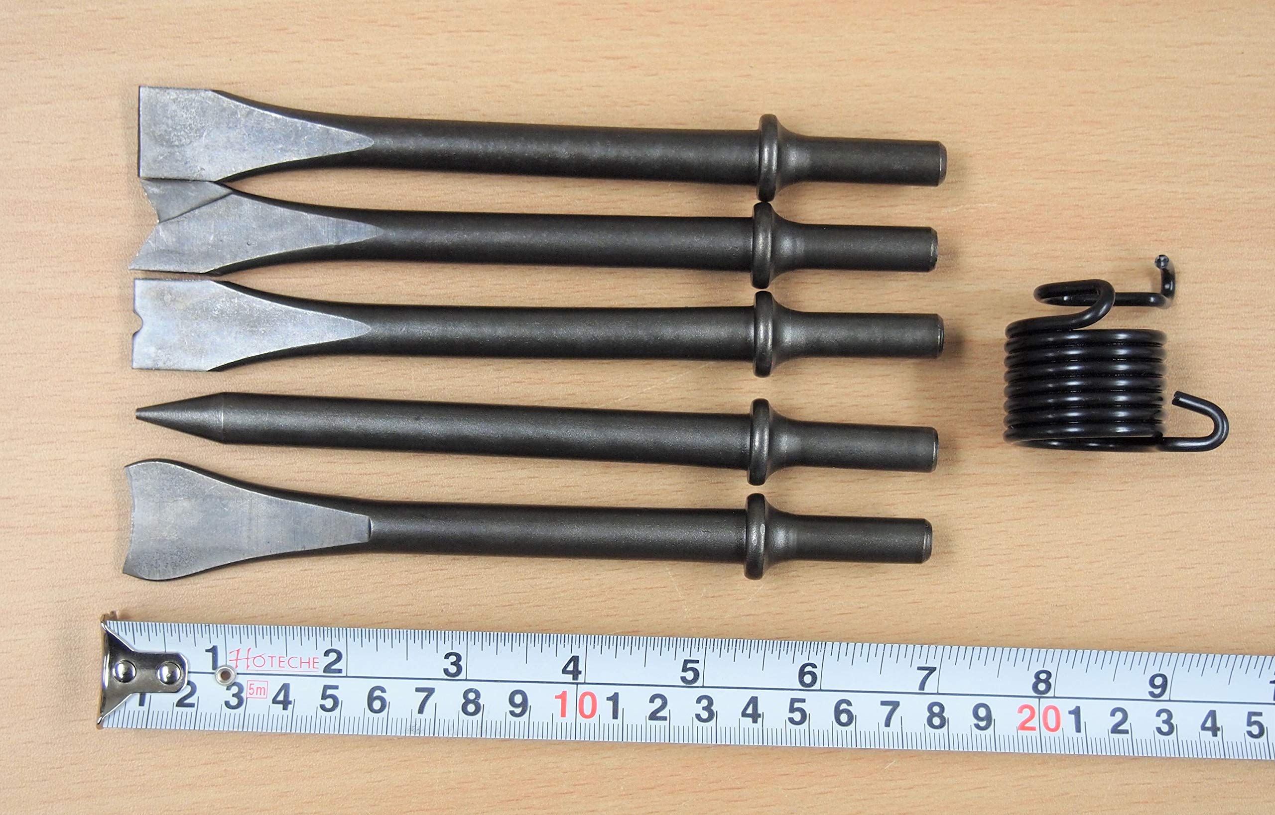 Pistol Air Pneumatic Needle Scaler Hammer Chisel 5000BPM 19 Needles 5 ...