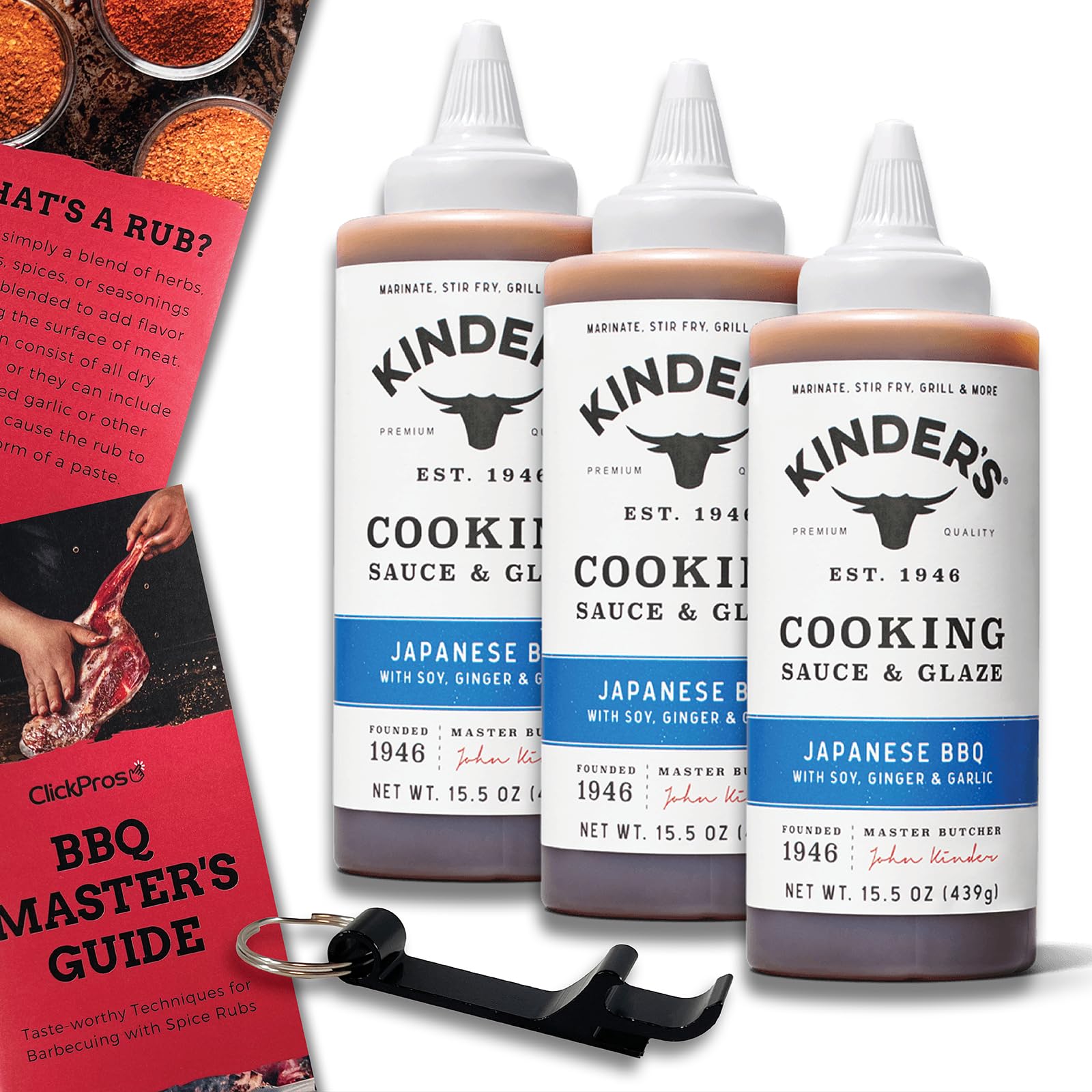 Snapklik.com : Kinders Japanese BBQ Cooking Sauce & Glaze Bundle 46.5 Oz