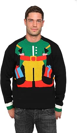 Elf Christmas Jumper Size XXXL, Black : Amazon.co.uk: Fashion