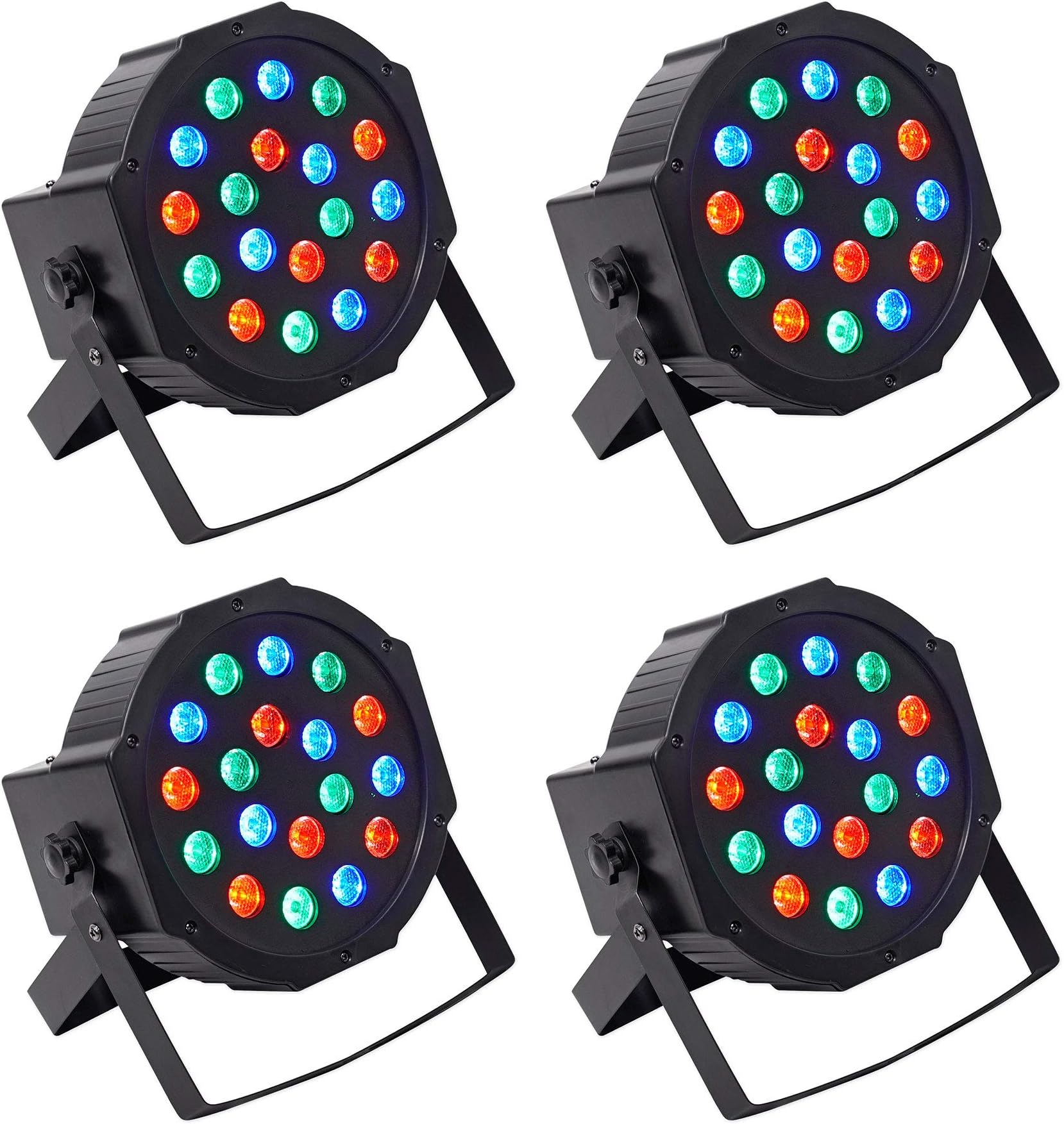 Amazon.com: (2) Rockville RockPAR50 LED RGB Compact Par Can DJ/Club DMX ...