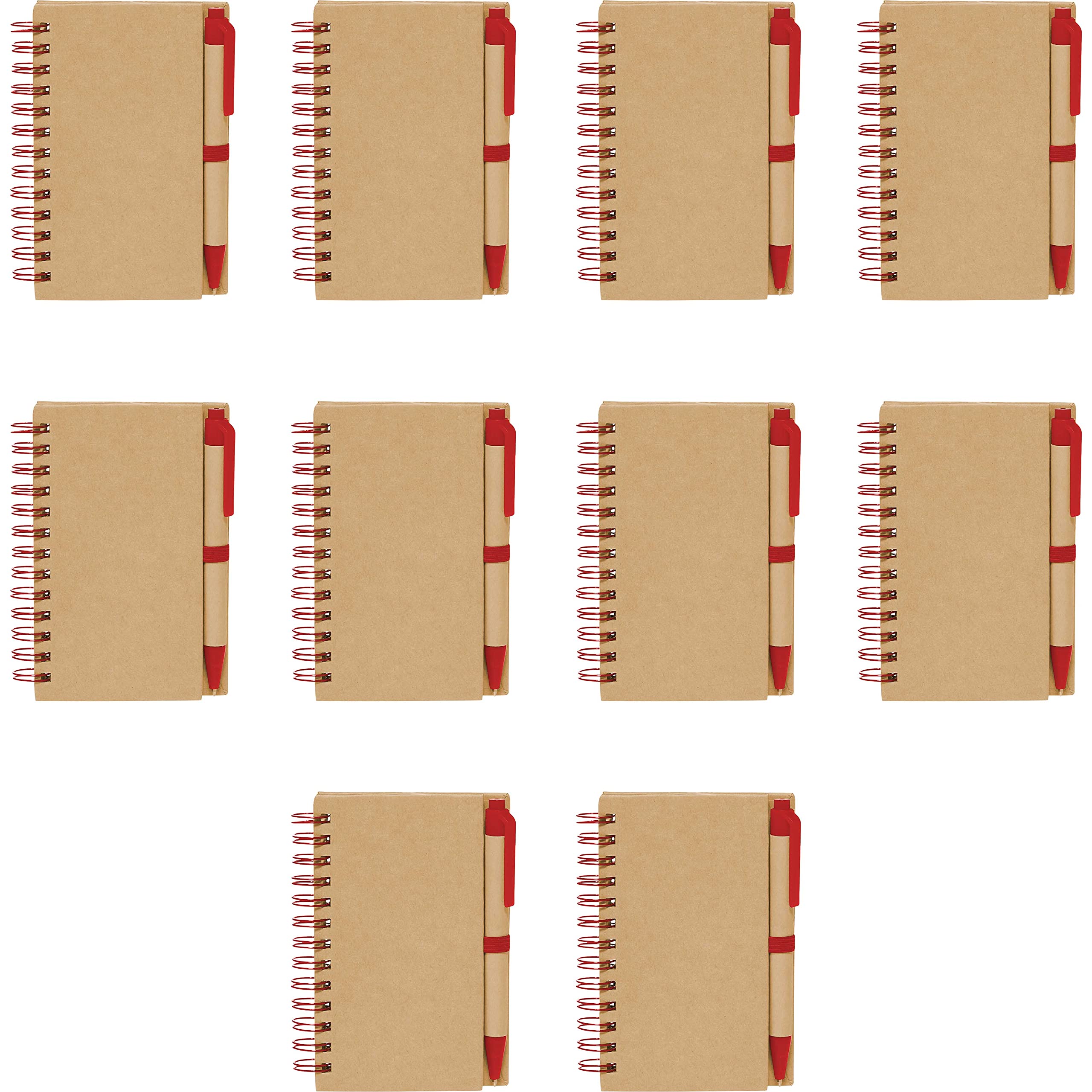 Amazon.com : Mini Spiral Notebooks with Black Ink Pens Set of 10, Bulk ...