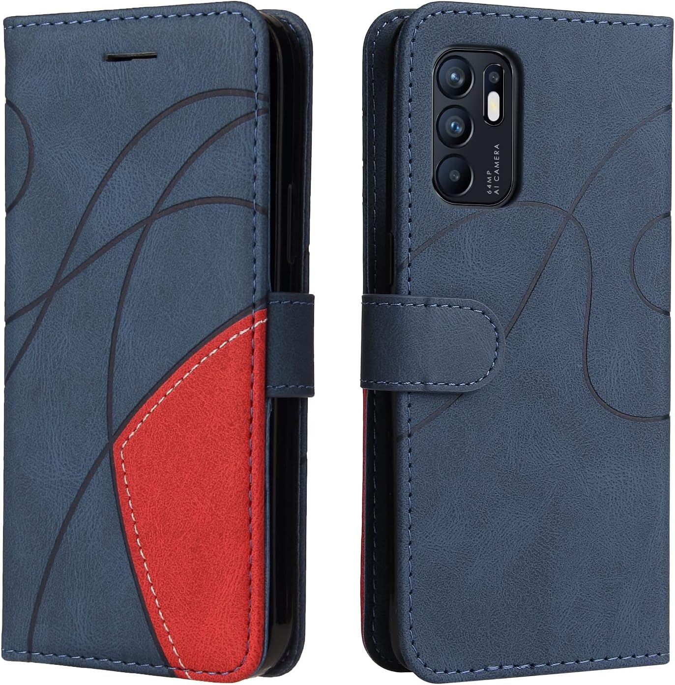 OPPO Official A94 5G Case - Wallet Flip PU leather and TPU Protective ...