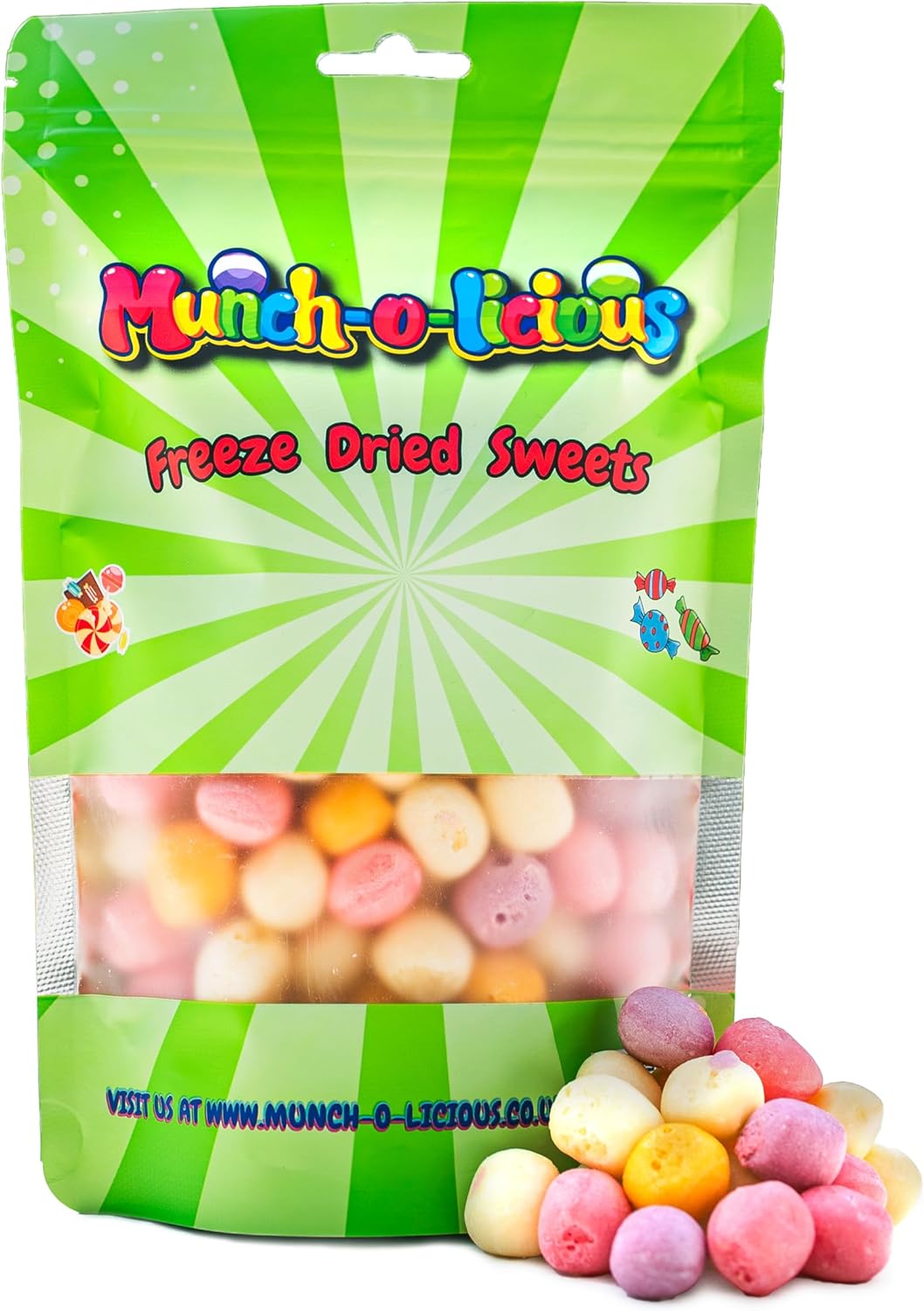 Munch-o-licious Freeze Dried Candy Minis 150g - Vegan Halal Treat ...