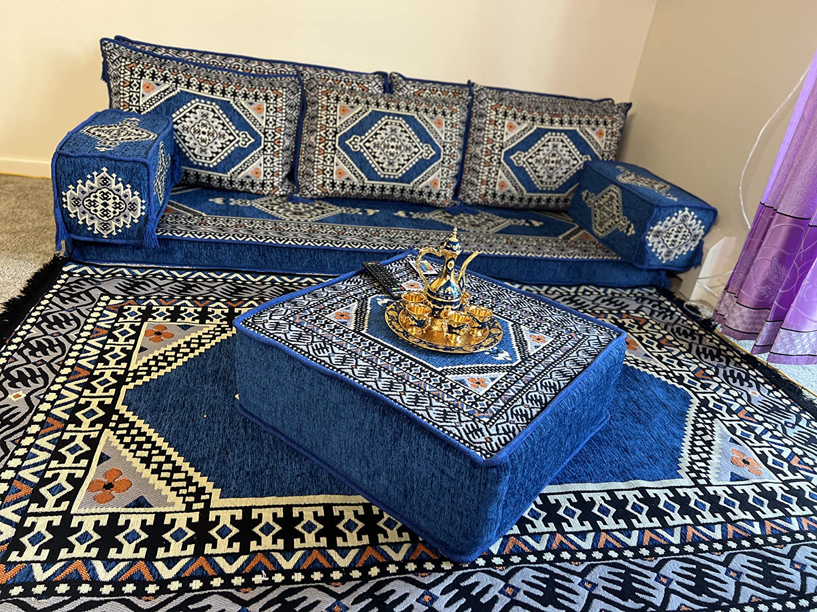 $19/mo - Finance Premium Arabic Sofa Set, Floor Cushions, Seating ...