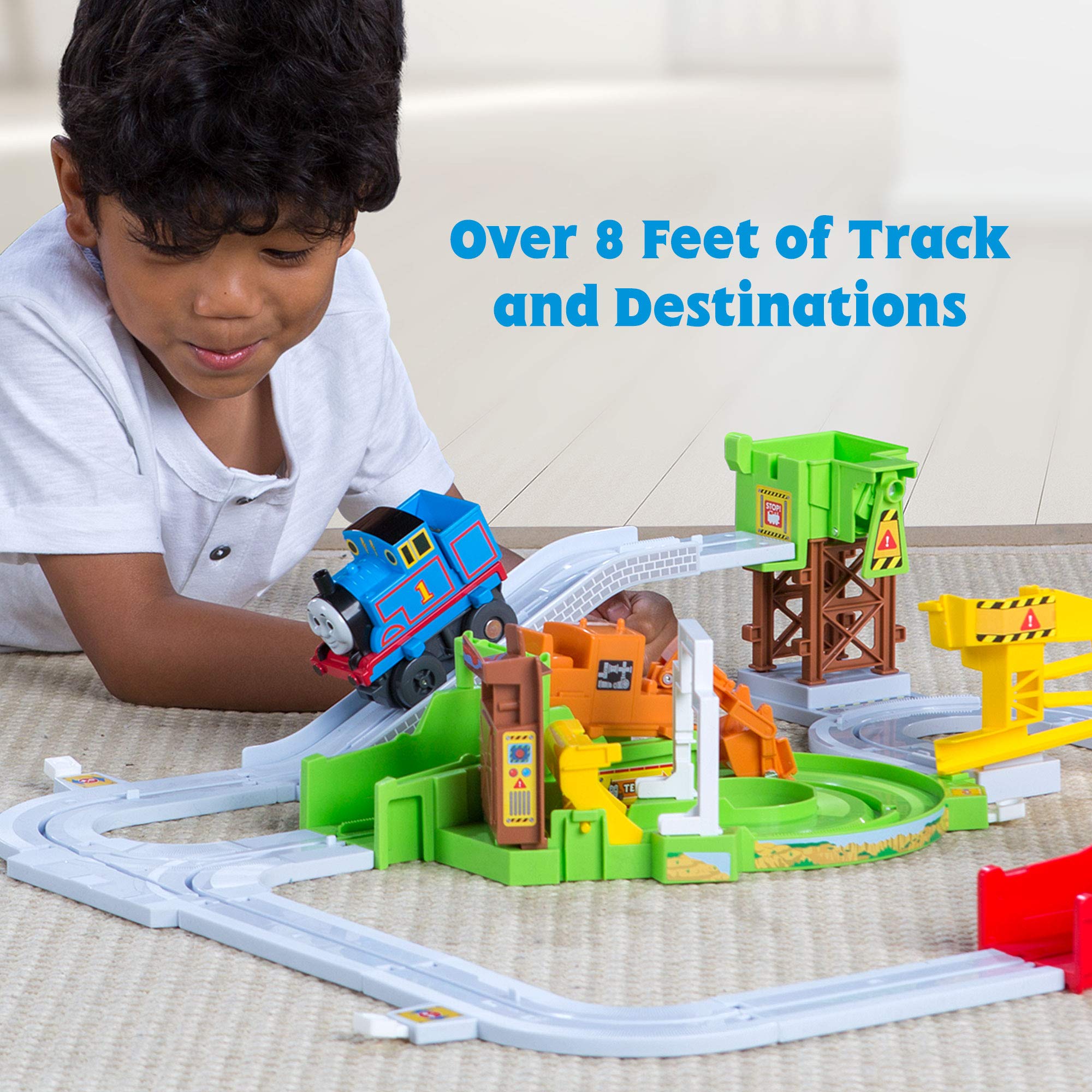 Thomas & Friends Big Loader, Motorized Toy Train Set (3 Vehicle Set ...