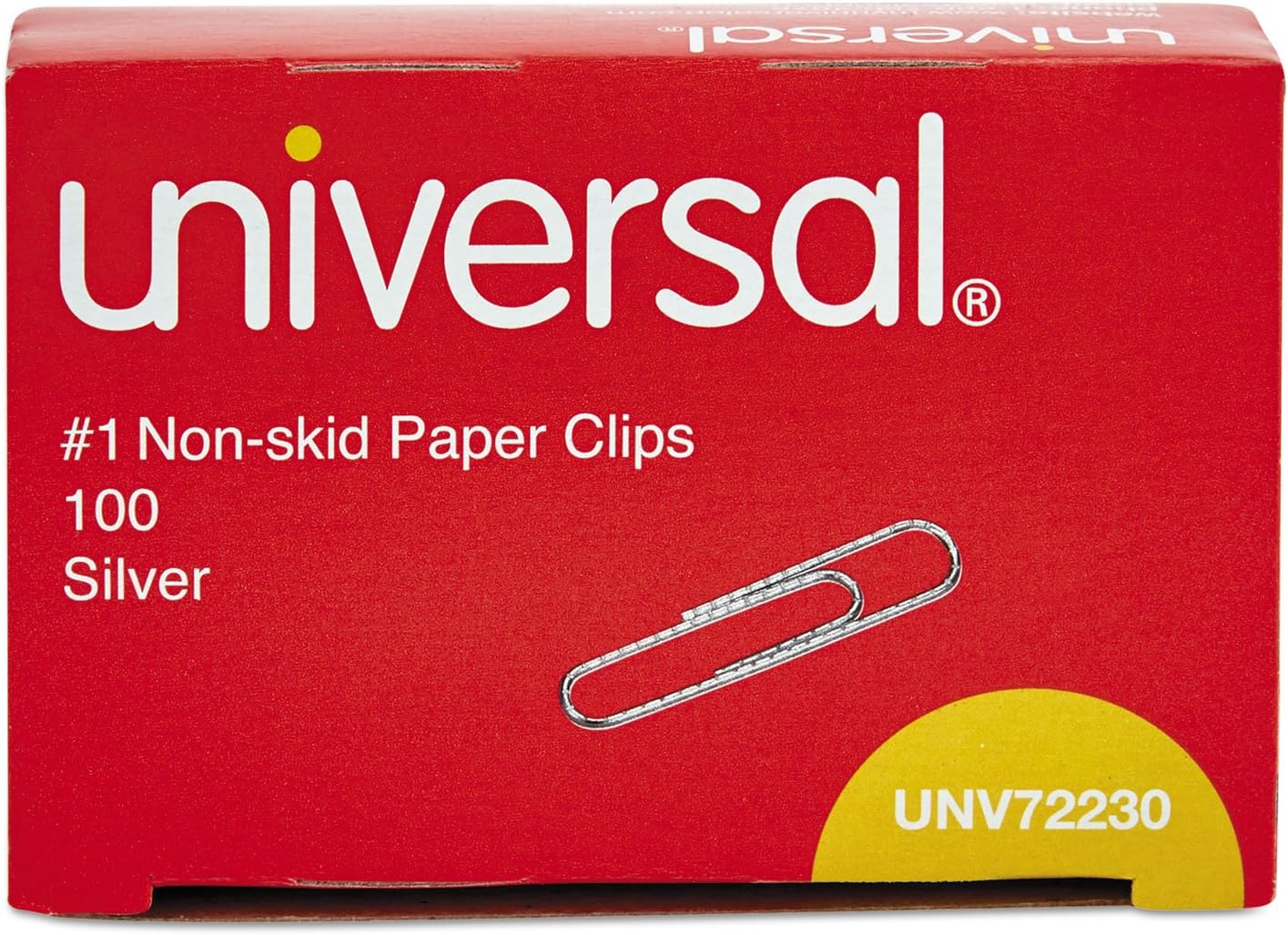 Amazon.com : Universal 72230 - Nonskid Paper Clips, Wire, No. 1, Silver ...