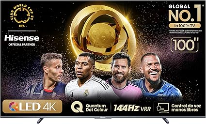 Hisense Television QD7N Pantalla 100 Pulgadas,QLED Smart Google TV UHD ...