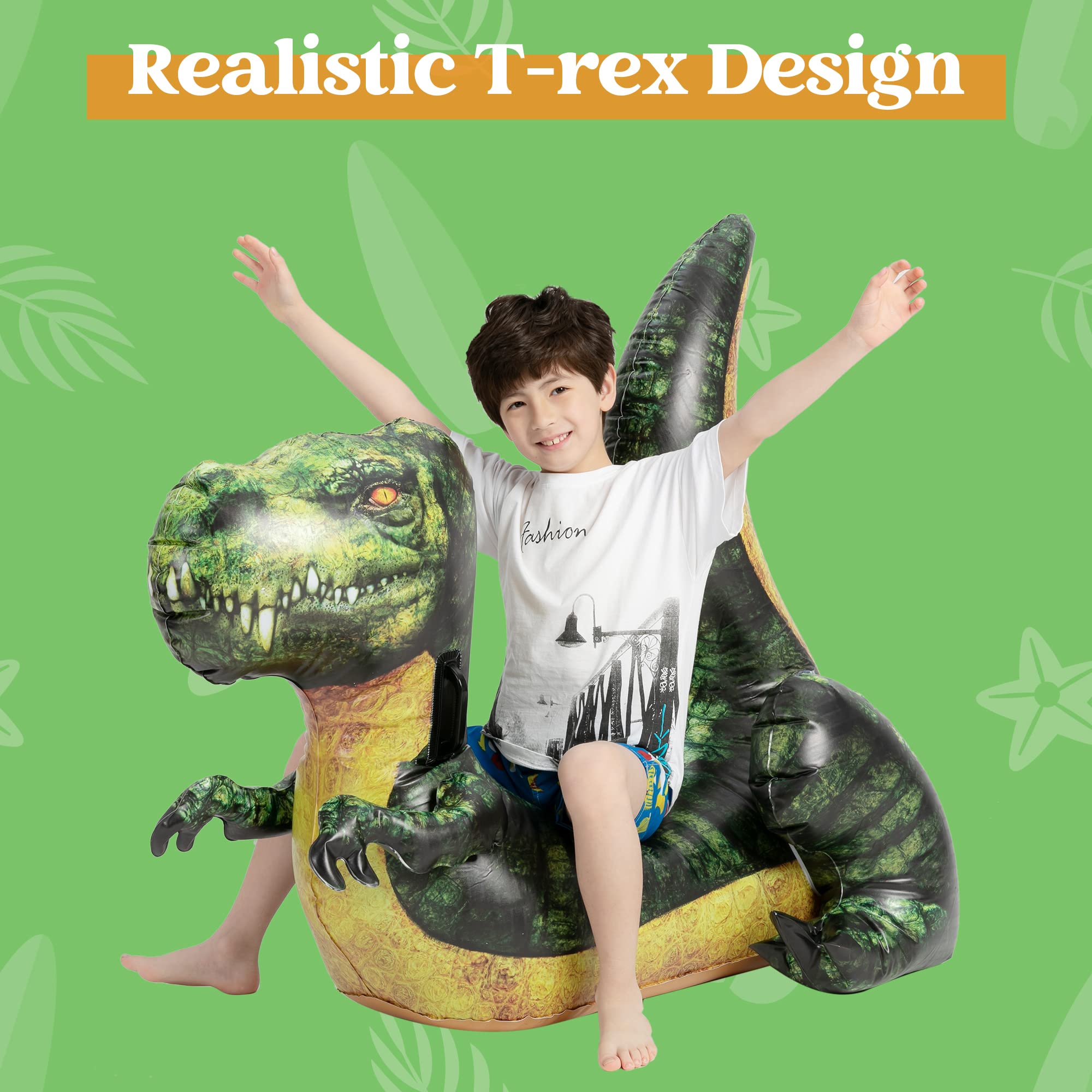 Sloosh Inflatable Dinosaur Pool Float for Boys Girls Summer Beach ...